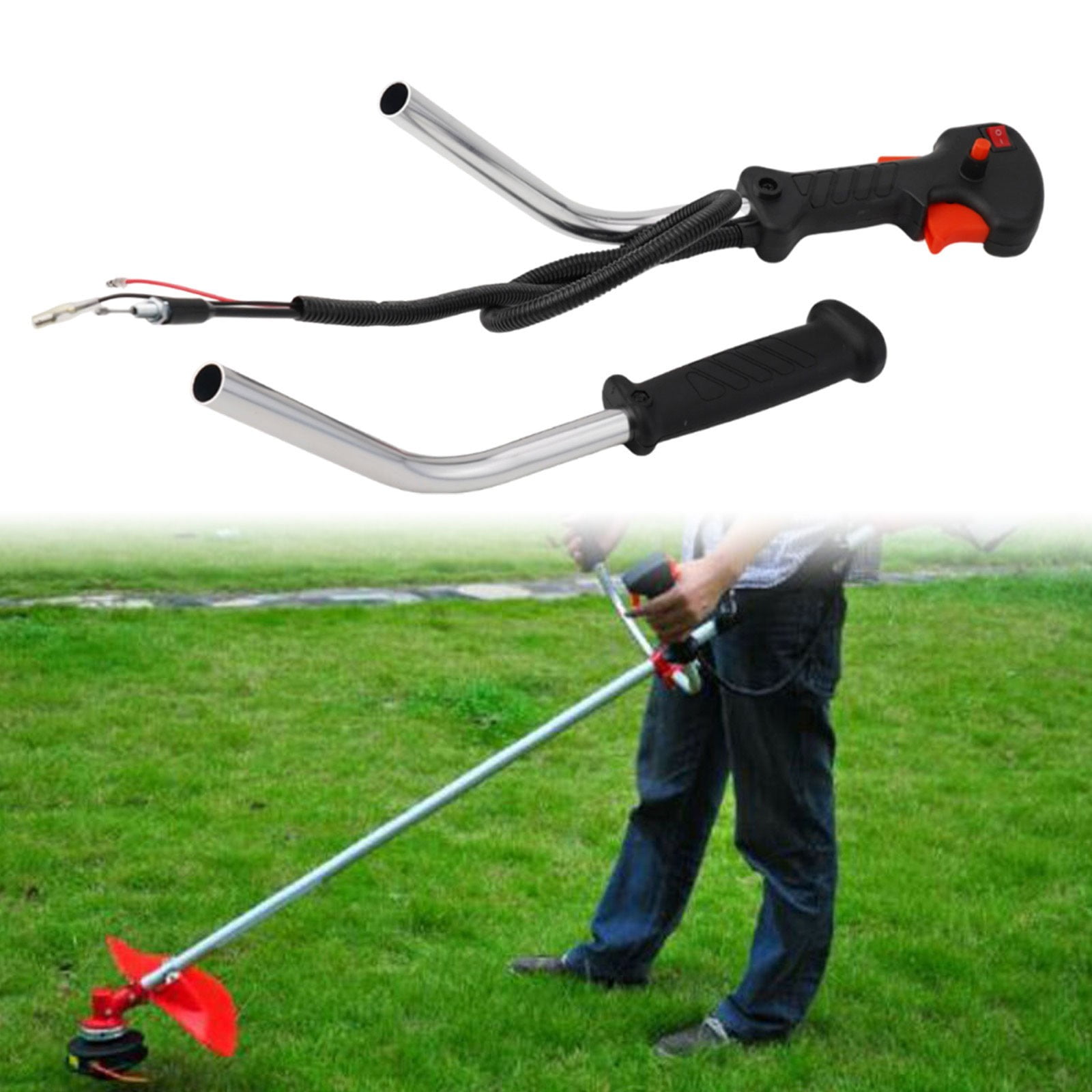 Grass Trimmer Universal Control Tube Handle Switch + Throttle Trigger ...