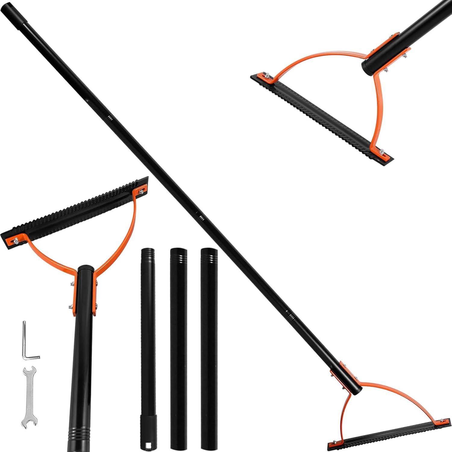 Grass Whip with Double-Edged Serrated Steel Blade Manual Weed Grass ...