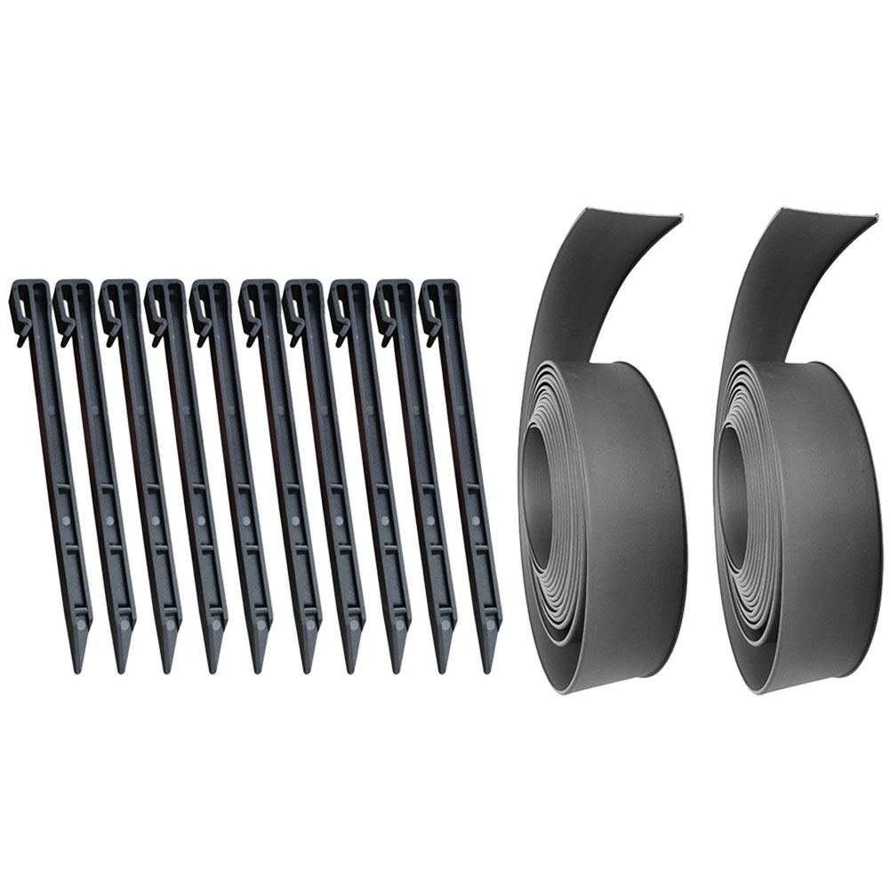 Grass and Rock Barrier Landscape Edging Garden Isolation Zone The Fence ...