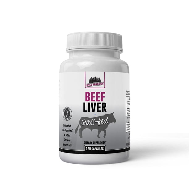Wild Warrior Nutrition Grass-Fed Beef Liver Capsules, 120 Count ...
