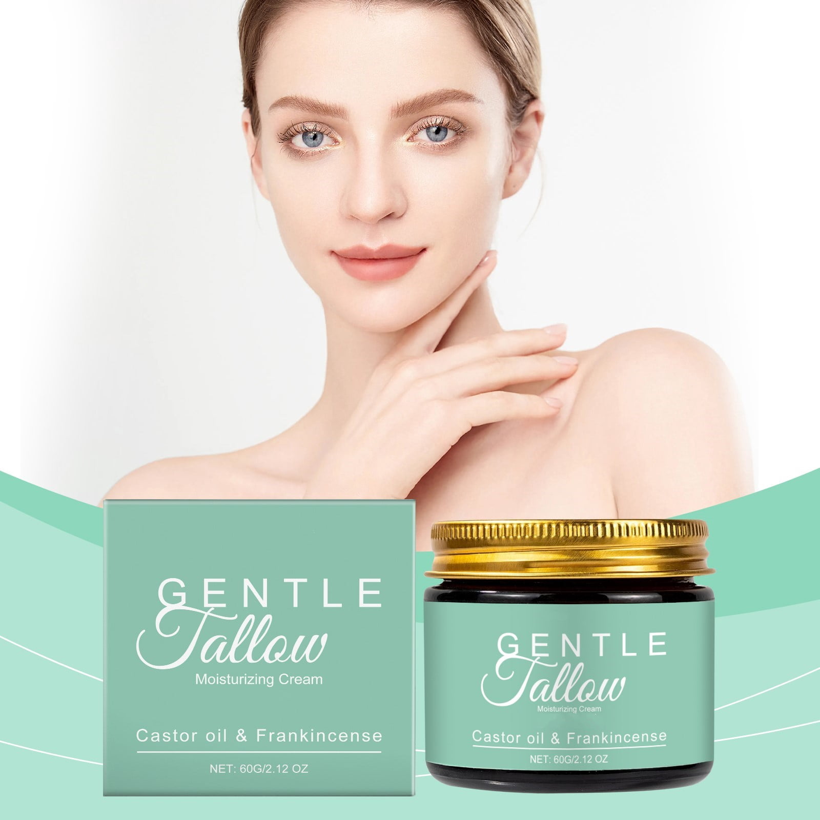 Grass-fed Beef Tallow with Frankincense Oil & Castor oil, Organic Beef ...