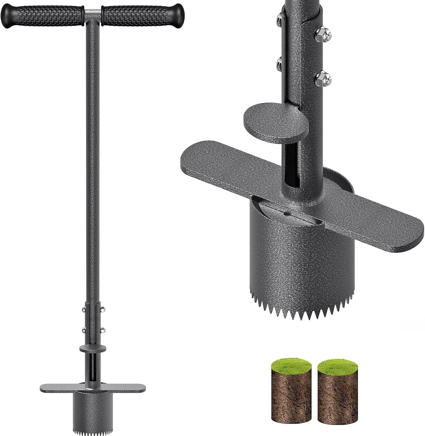 Grass filler, grass cutter, and grass filler tool, equipped with dual ...