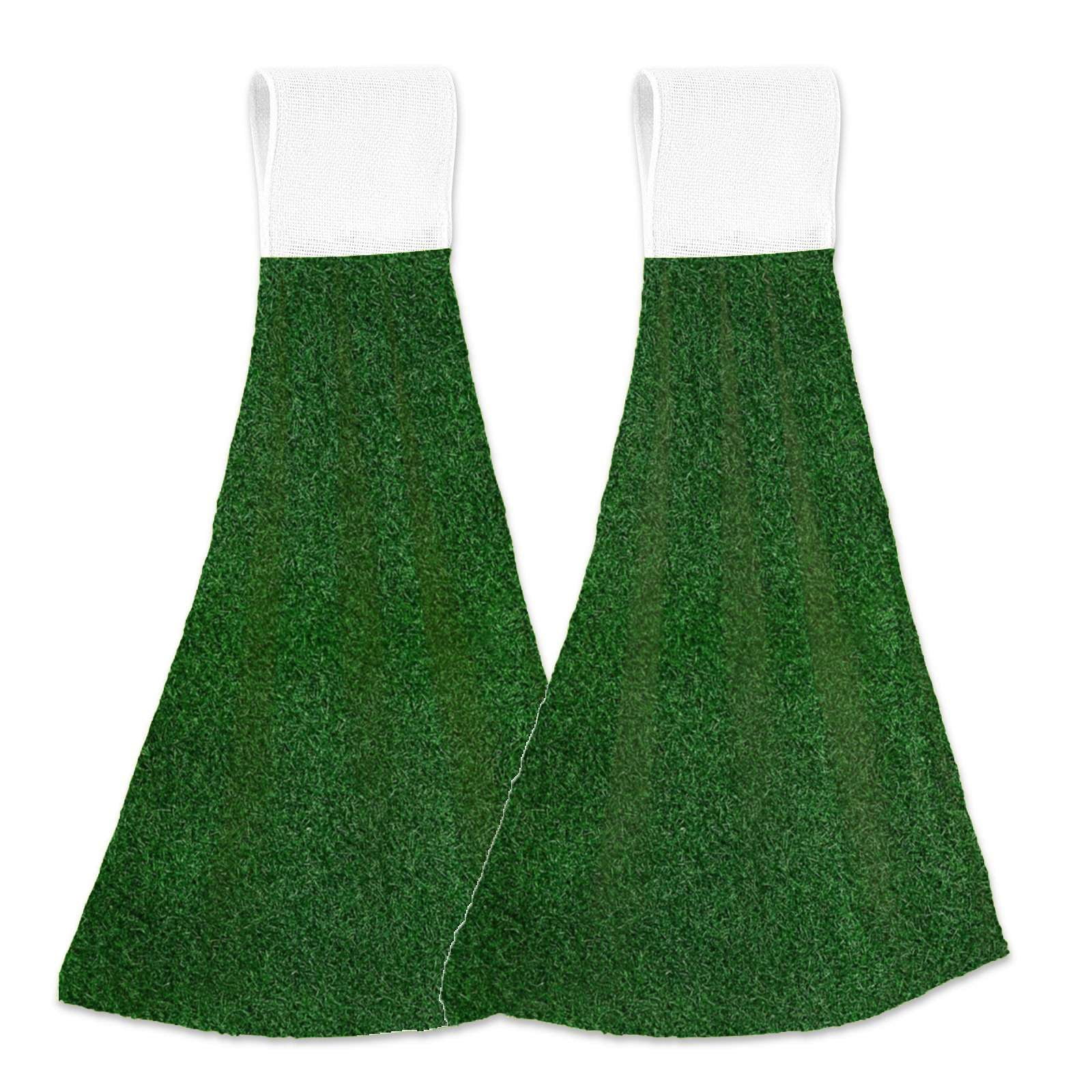 Grass turf fake grass green grass Hanging Kitchen Hand Towels Sets with ...