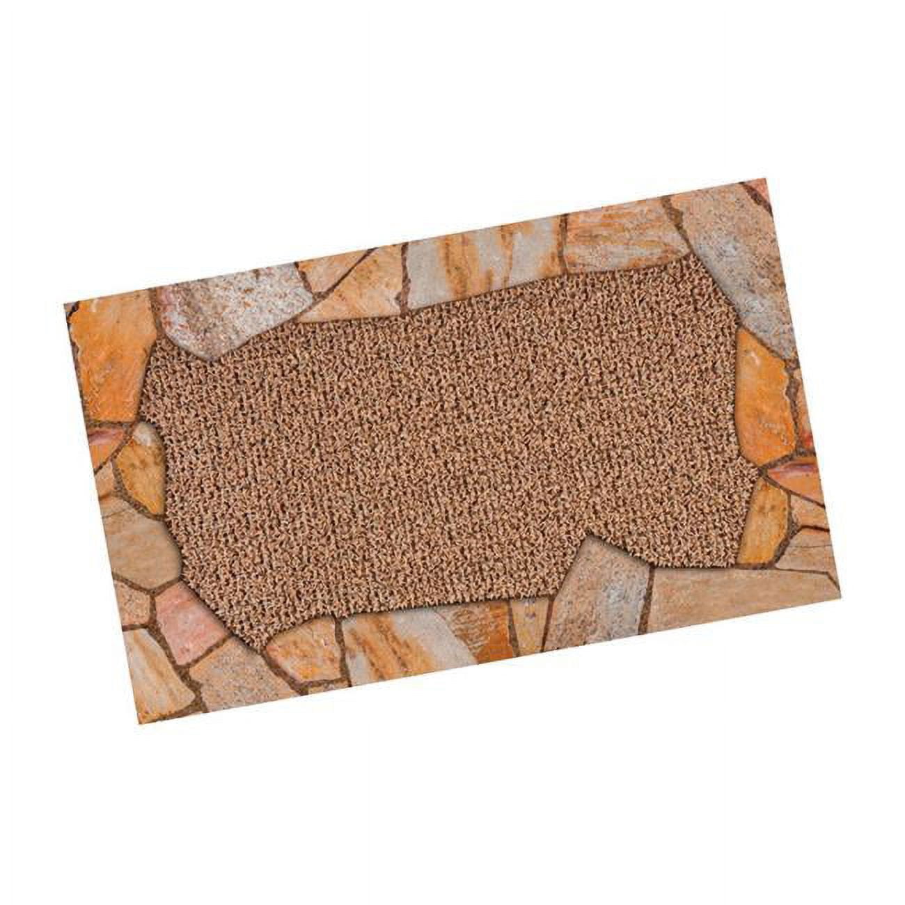 GrassWorx Lancaster Jute Brown Polyethylene & Rubber Nonslip Door Mat ...