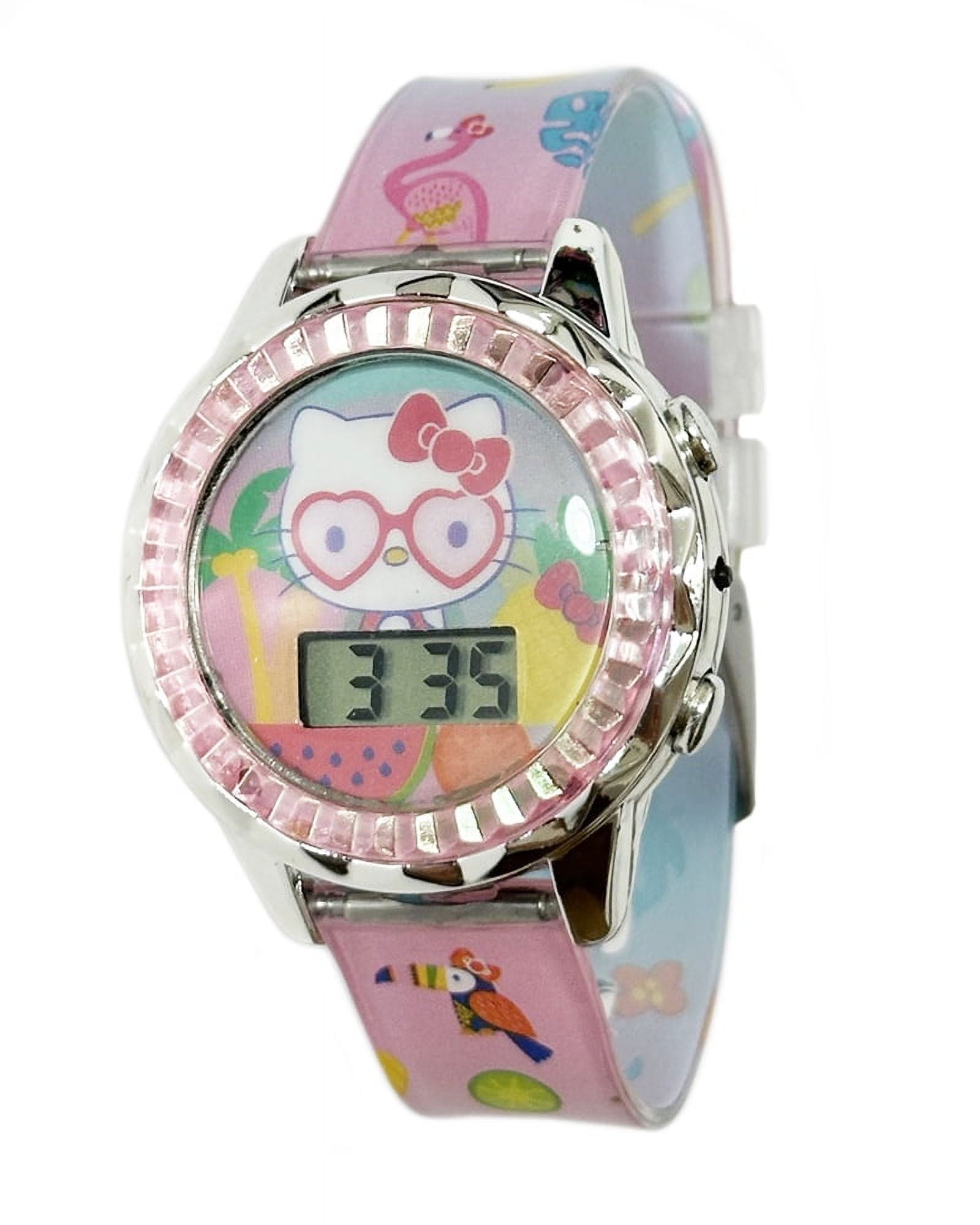Grasses Hello Kitty Flashing LCD Watch - Walmart.com
