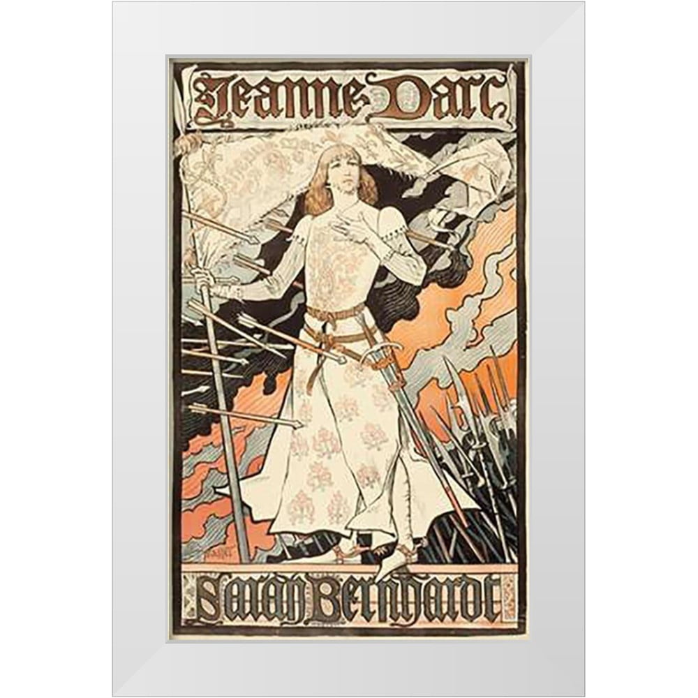 Grasset, Grasset 10x14 White Modern Wood Framed Museum Art Print Titled ...