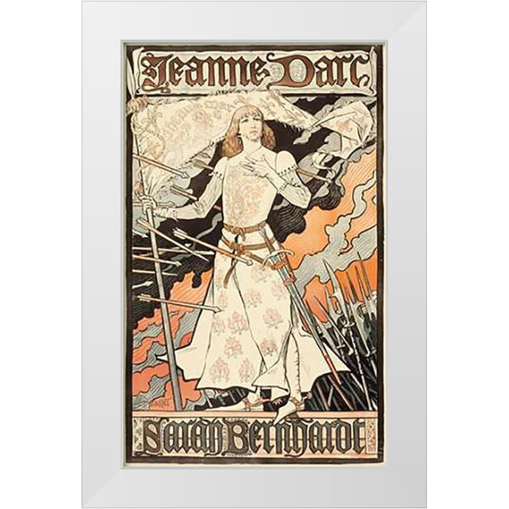 Grasset, Grasset 21x32 White Modern Wood Framed Museum Art Print Titled ...