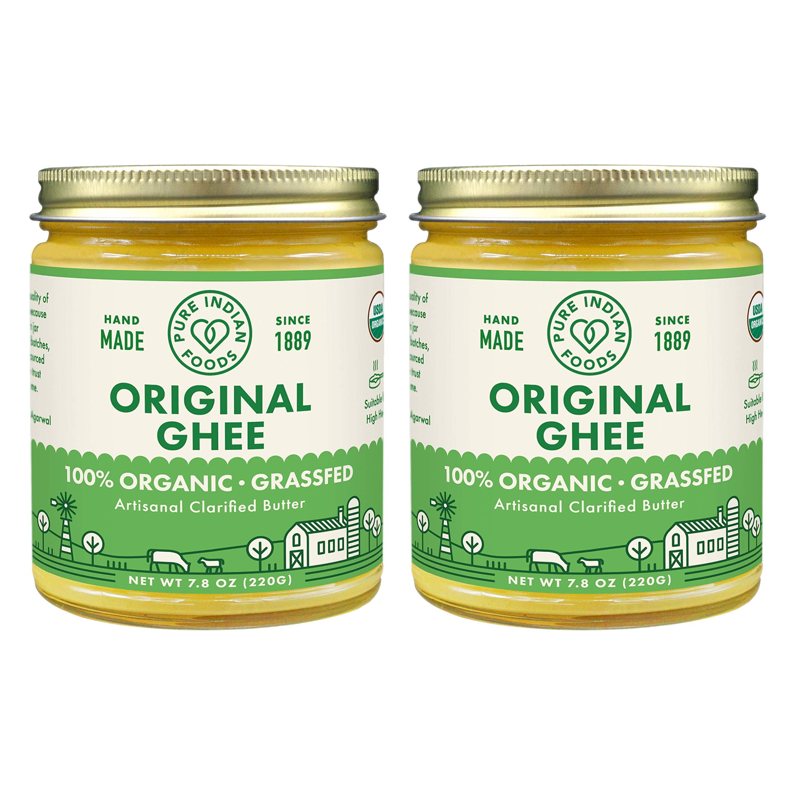 Grassfed Organic Original Ghee - by SMRPure Indian Foods, 7.8 oz ...