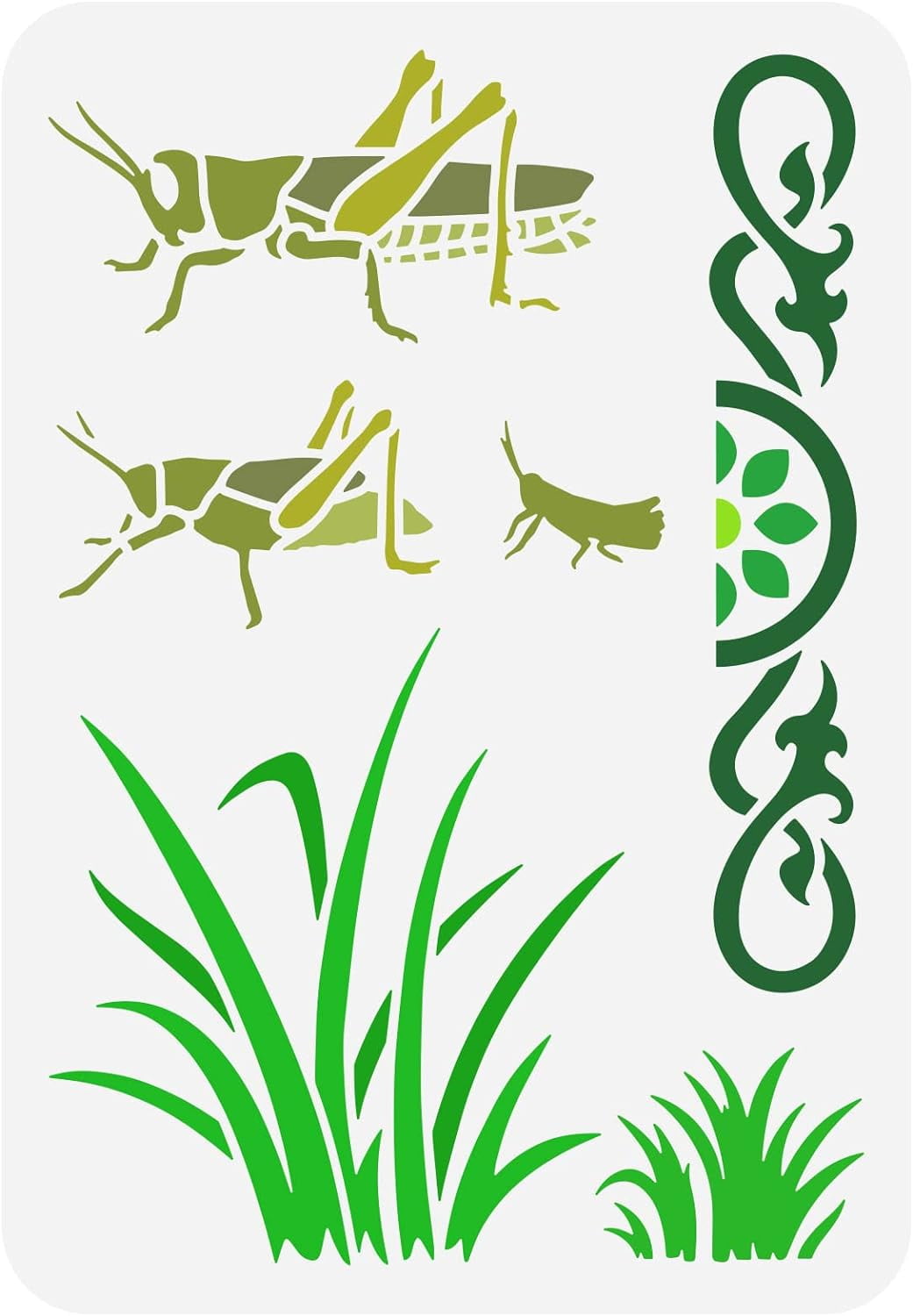 Grasshopper Stencil 8.3x11.7inch Hollow Out Painting Stencil ...