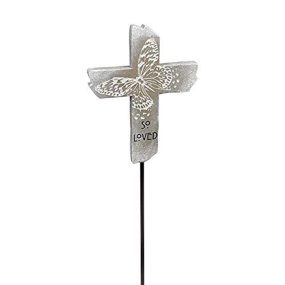 Grasslands Road Memorial Cross Stake So Loved - Walmart.com