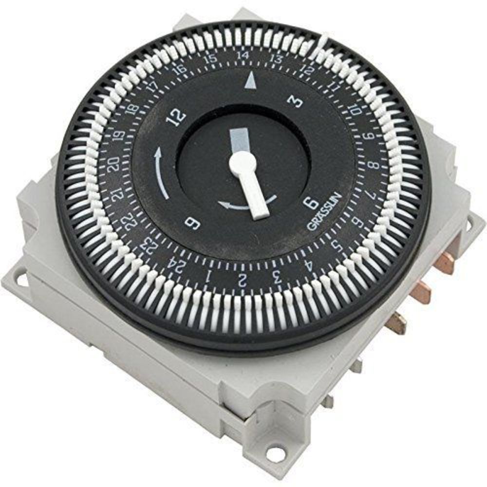 Grasslin FM/1-STUZ240 230V 24 Hour Timer SPDT Panel Mount - Walmart.com