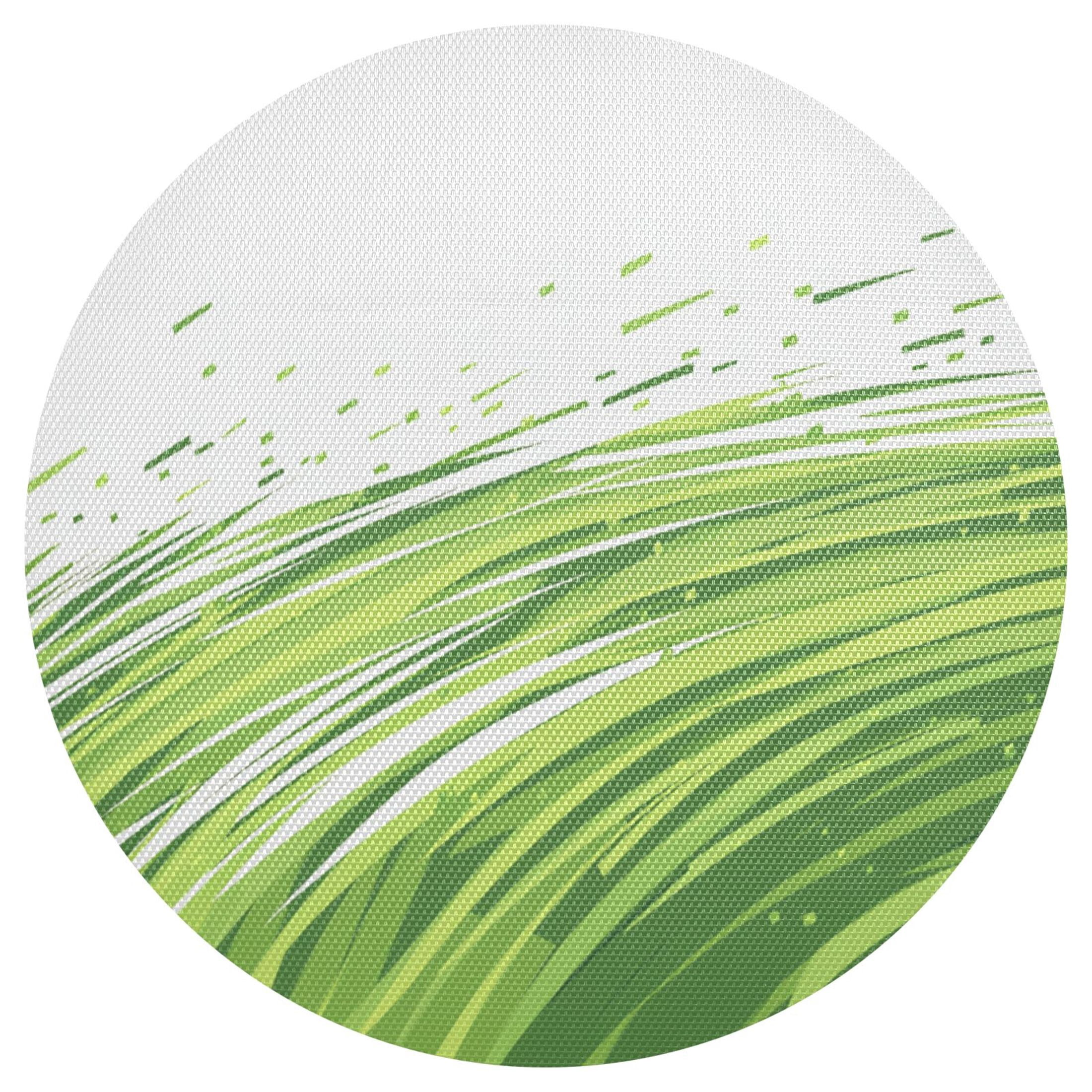 Grassy Hillside 4-Piece 15.4in Heat-Proof PVC Plate Mats, Easy Cut and ...