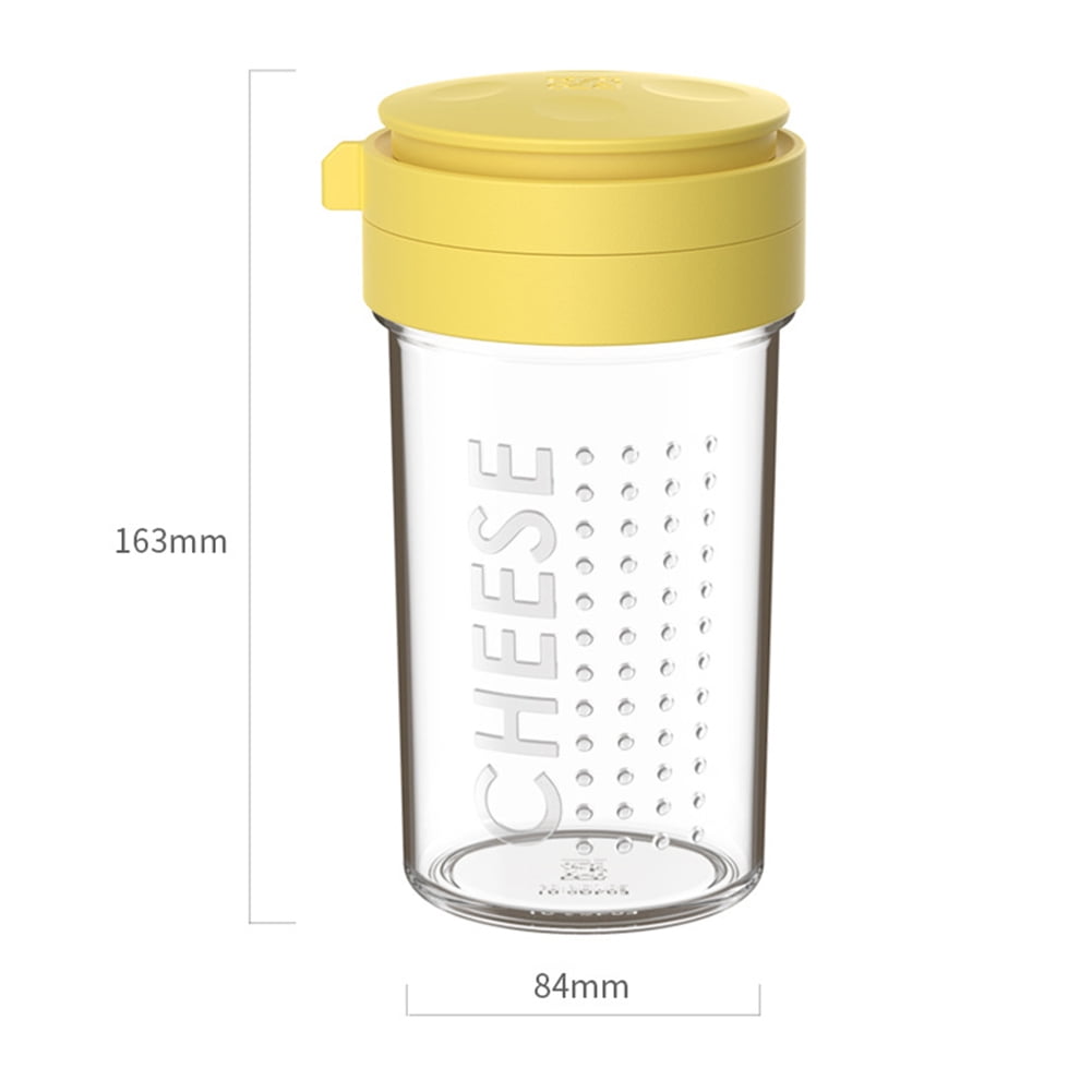 Grated Cheese Shaker Bottle Clear Spice Dispenser With Lid For Cumin ...