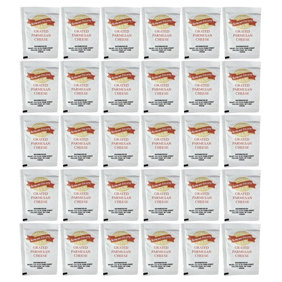 Bits n Things Parmesan Cheese Packets, 100 Count, 3.5g Each, Salads ...