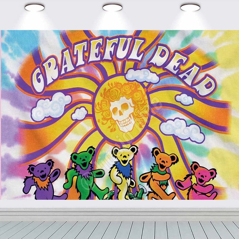 Grateful Dead Dancing Bears Party Supplies Backdrop Banner Poster ...