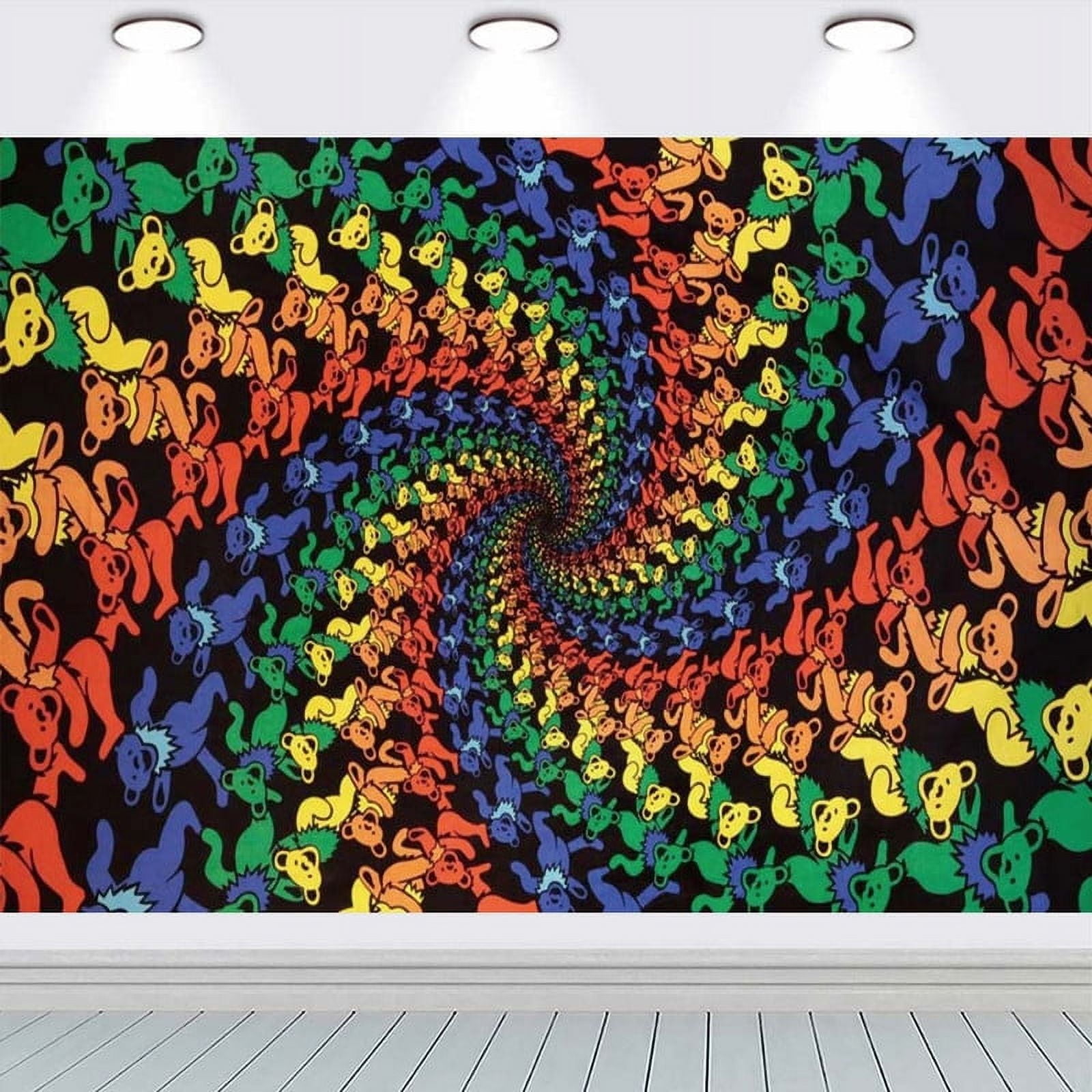Grateful Dead Dancing Bears Taspestry Wall Decor Backdrop Banner Party ...