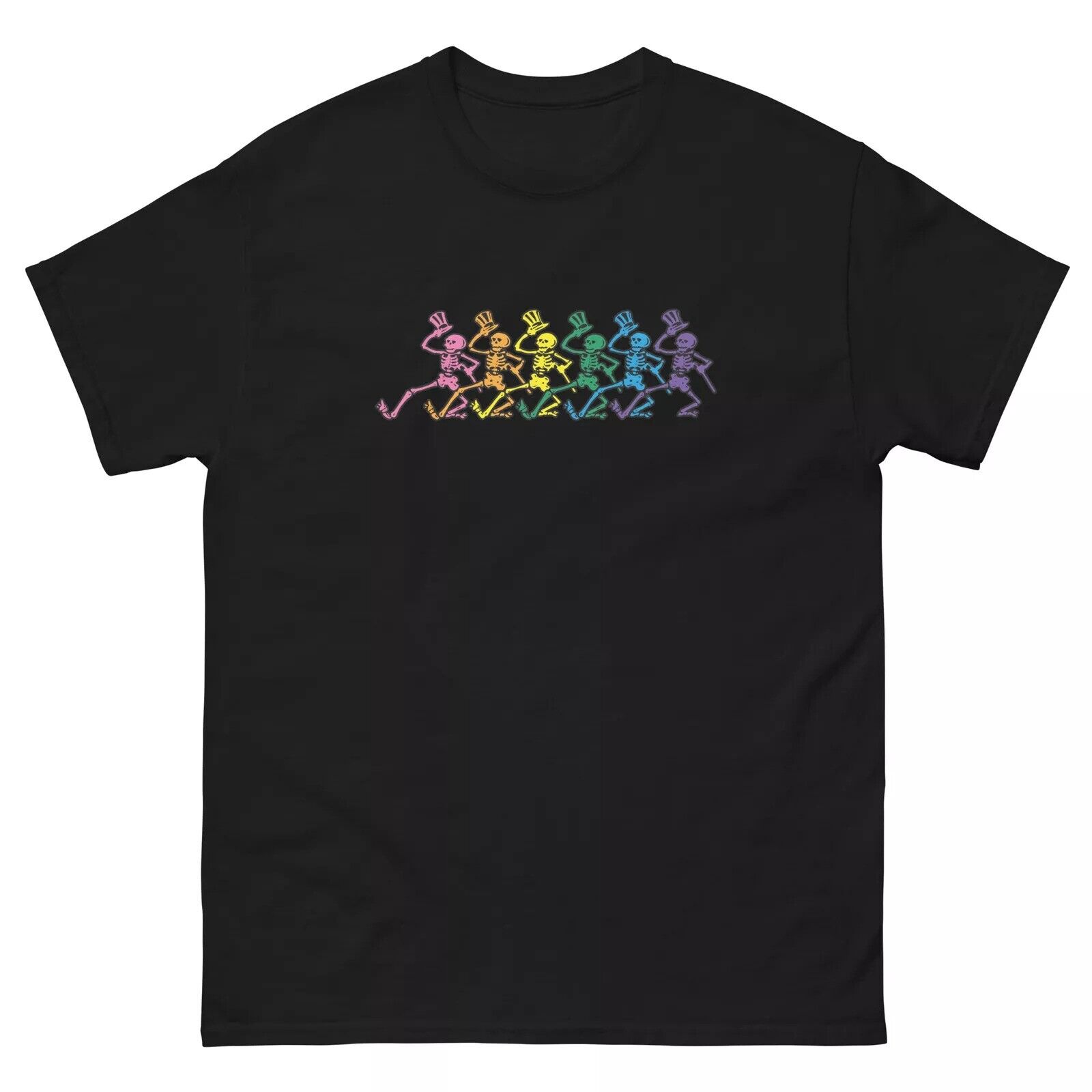 Grateful Dead Dancing Skeletons Gildan 5000 Unisex Classic Tee