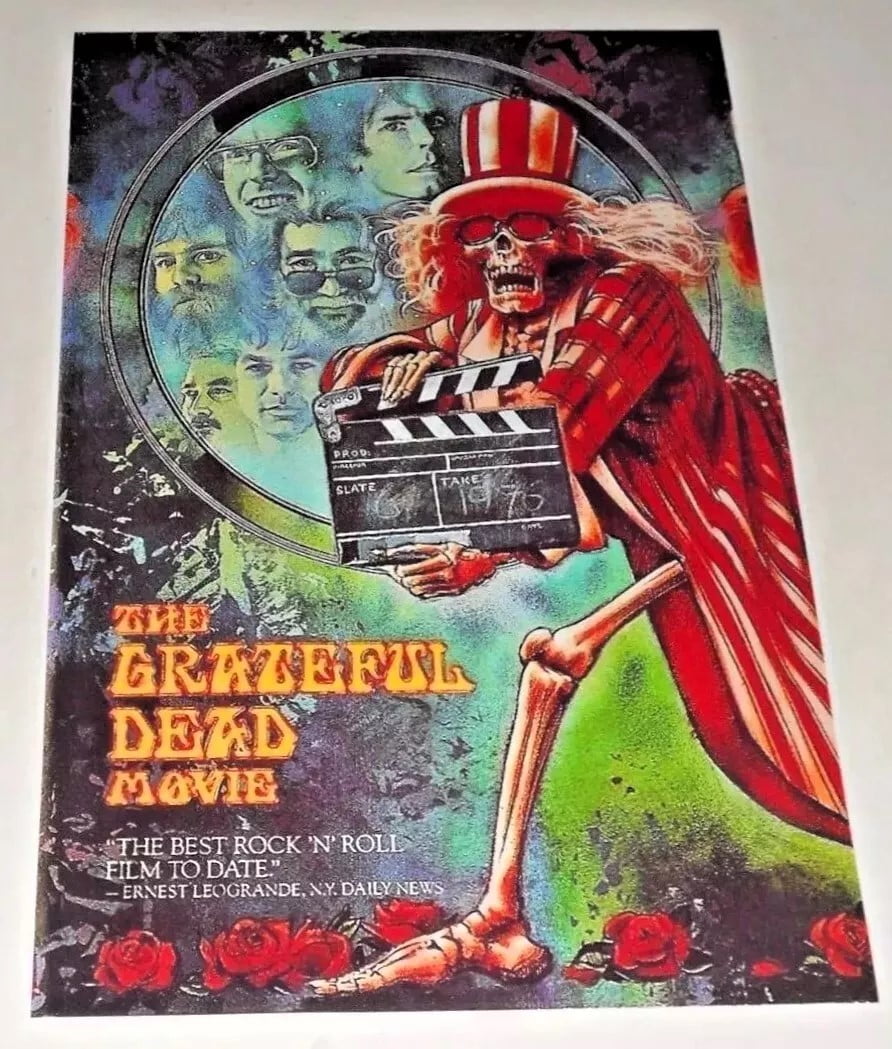 Grateful Dead Jerry Garcia / Bob Weir The Movie 1976 Color Poster 19" x ...