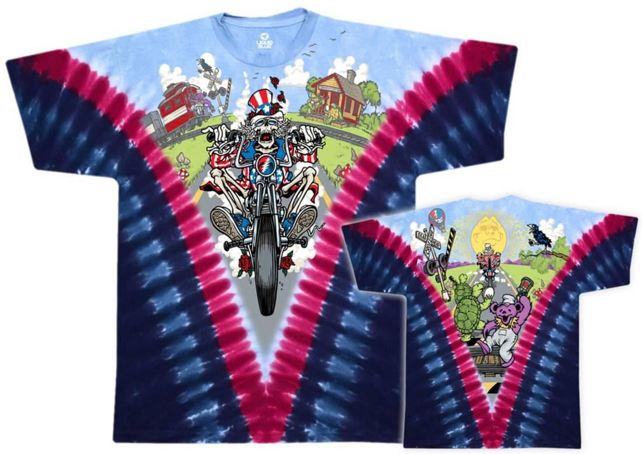 Grateful Dead Men's Moto Sam Tie Dye T-shirt Medium Multi - Walmart.com