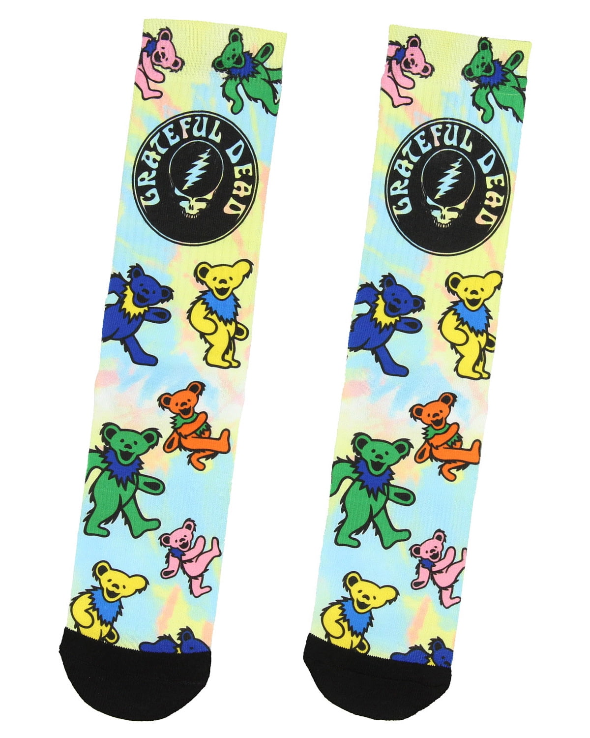 Grateful Dead Men's Steal Your Face Logo Dancing Bear Sublimated Tie ...