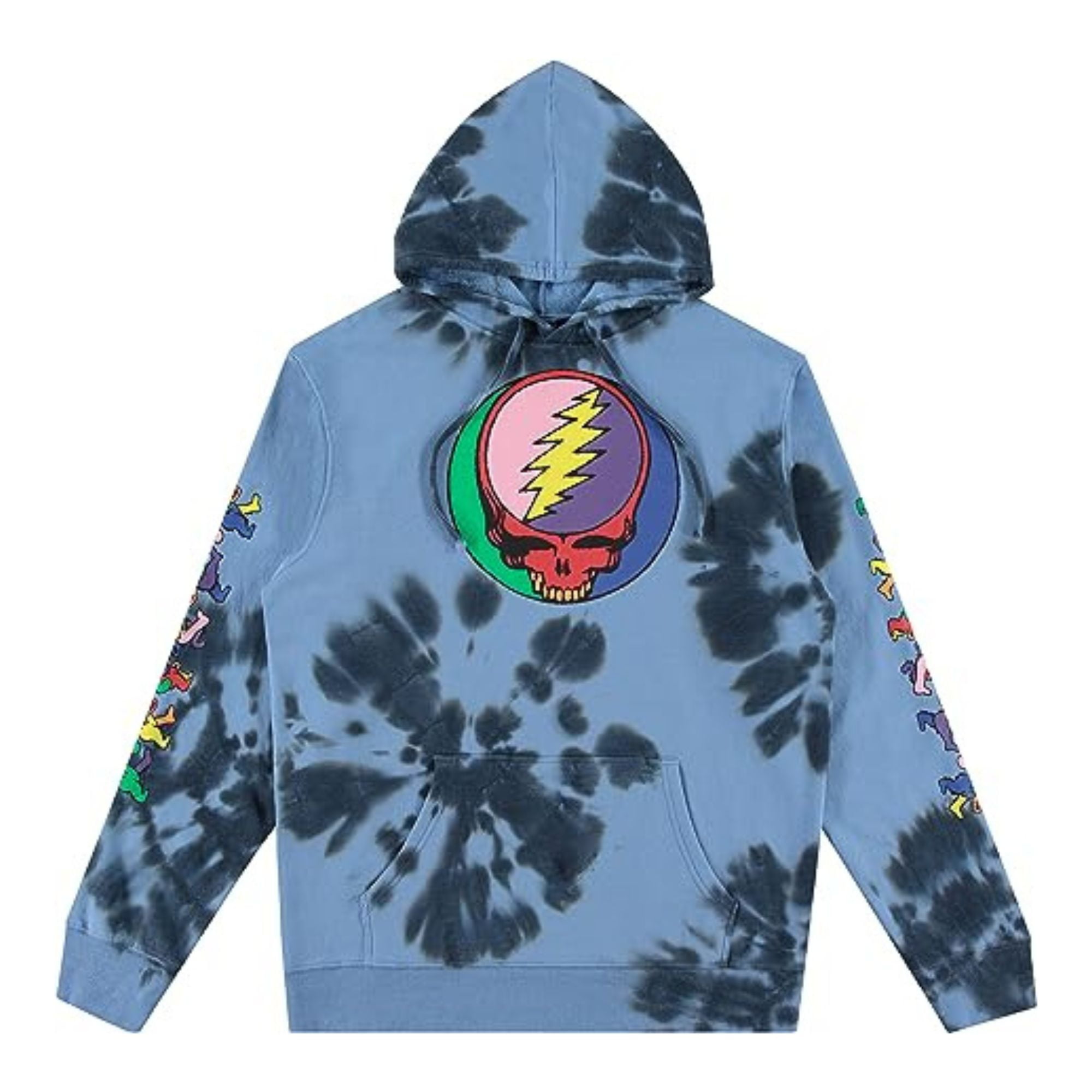 Grateful Dead Men's Hoodie, Graphic Print Classic Rock Sweatshirt Navy ...