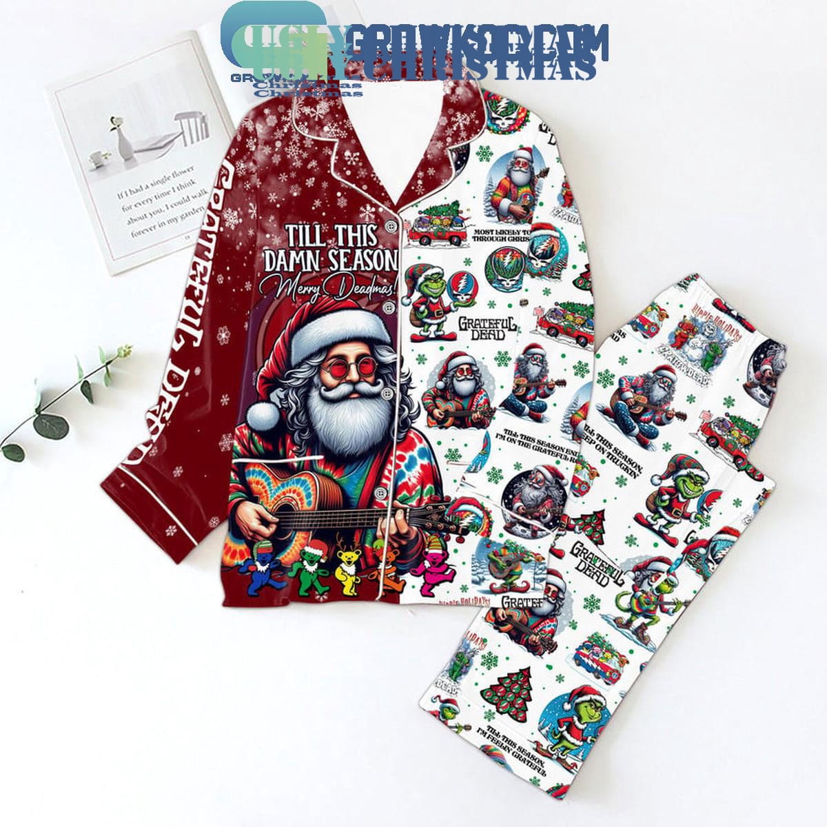 Grateful Dead Merry Christmas Tis This Damn Season 2024 Polyester ...