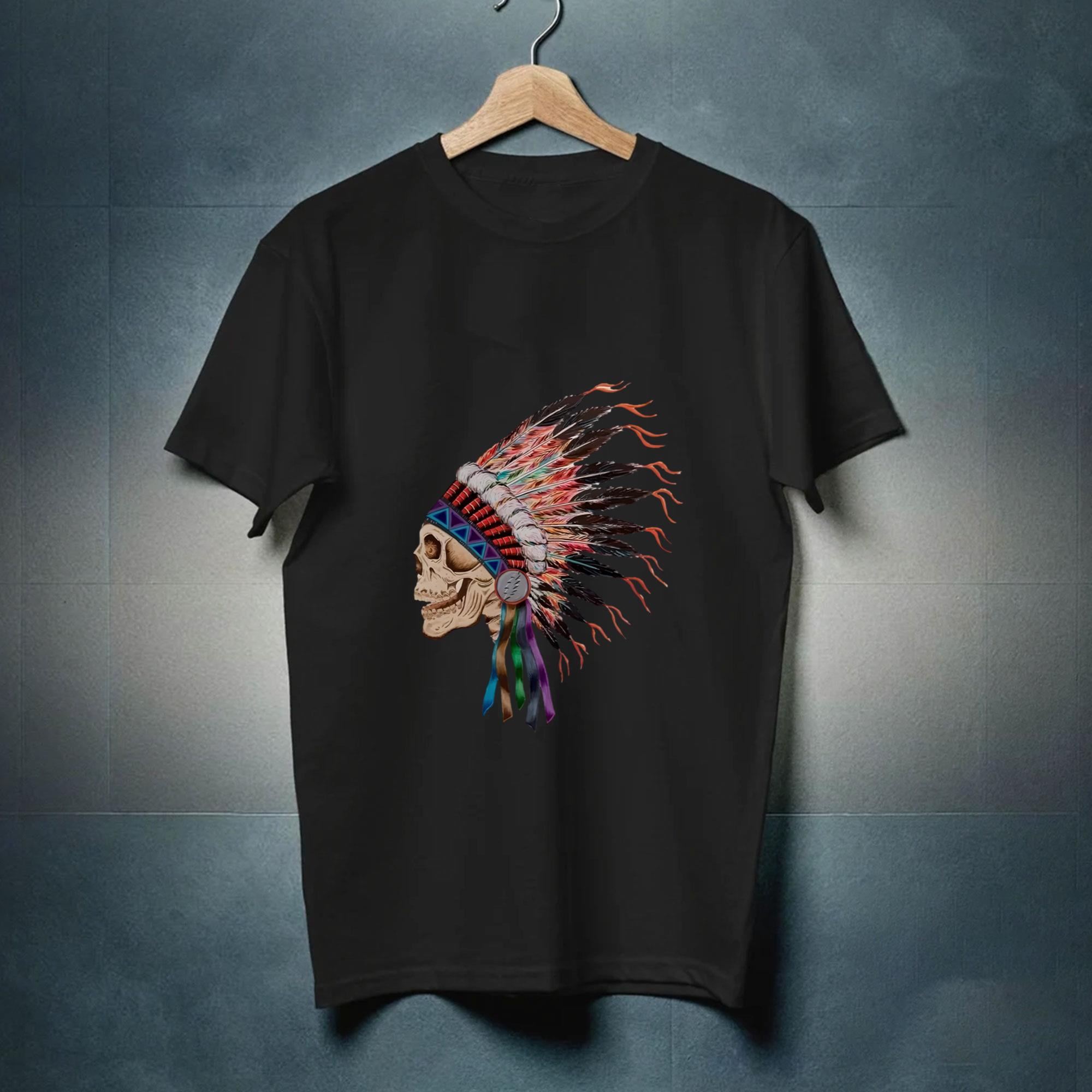 Grateful Dead Native American Indian Spring 1990 Wes Lang Unisex Jersey Short Sleeve T Shirt