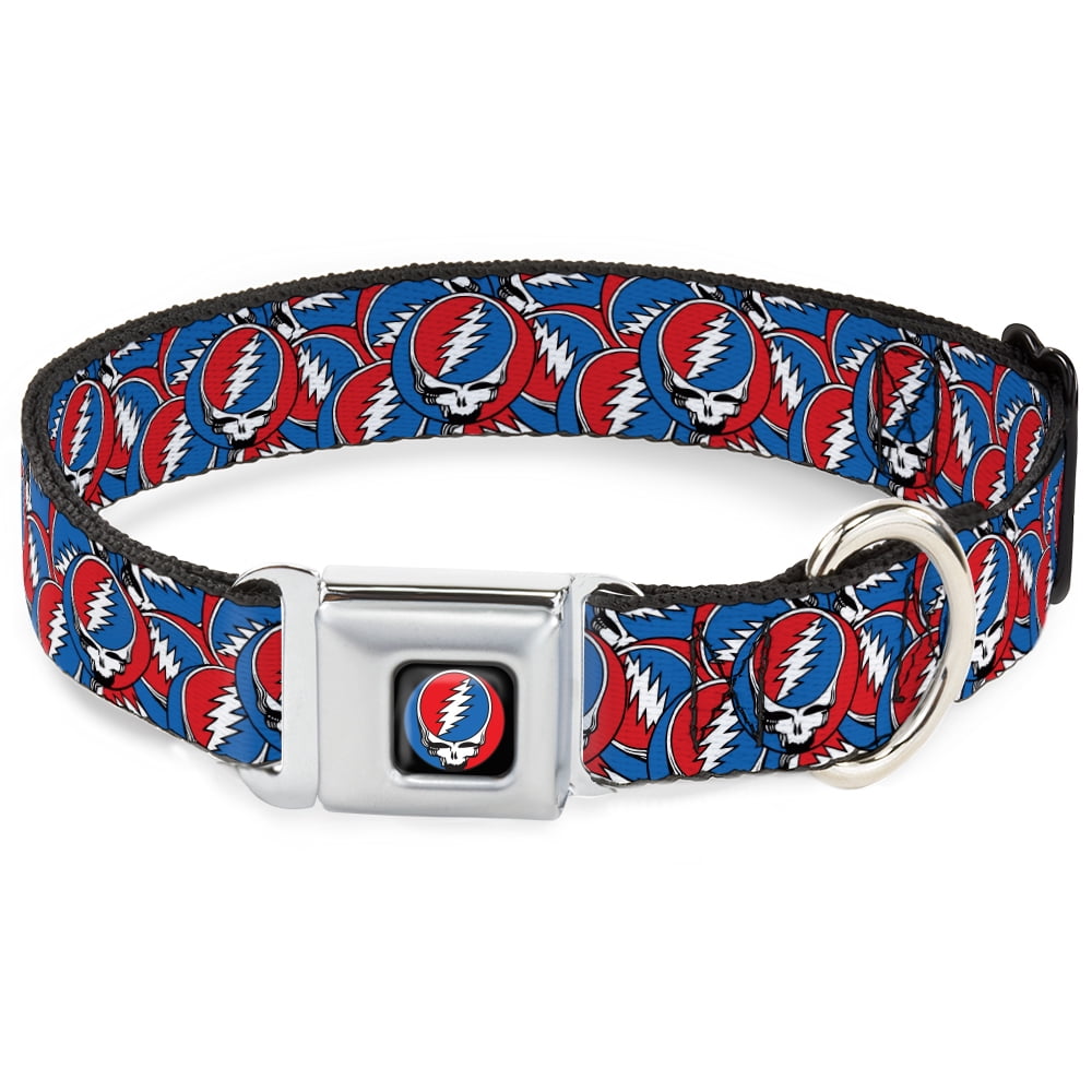 Grateful Dead Pet Collar, Dog Collar Metal Seatbelt Buckle, Grateful ...