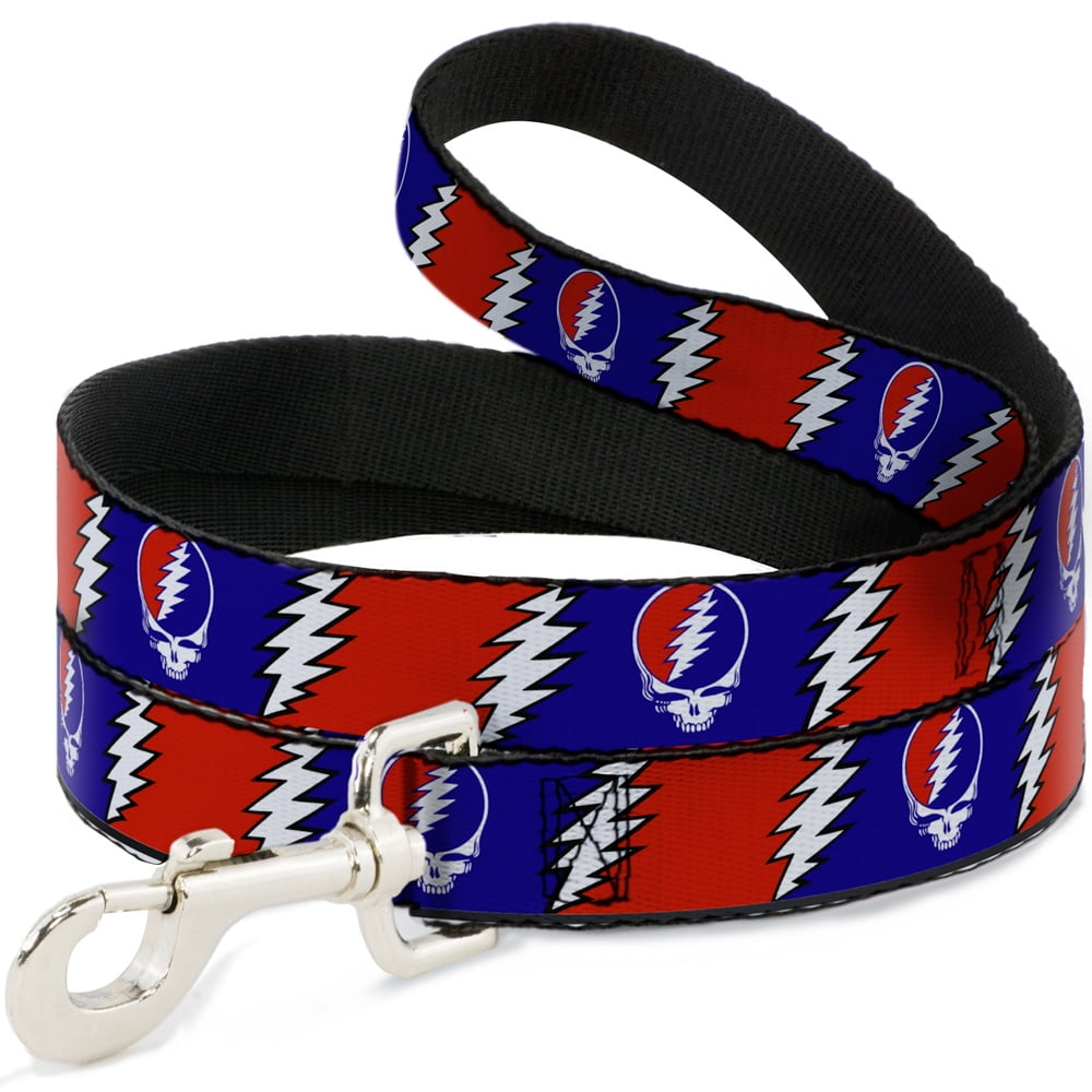 Grateful Dead Pet Leash, Dog Leash, Steal Your Face Lightning Bolt ...