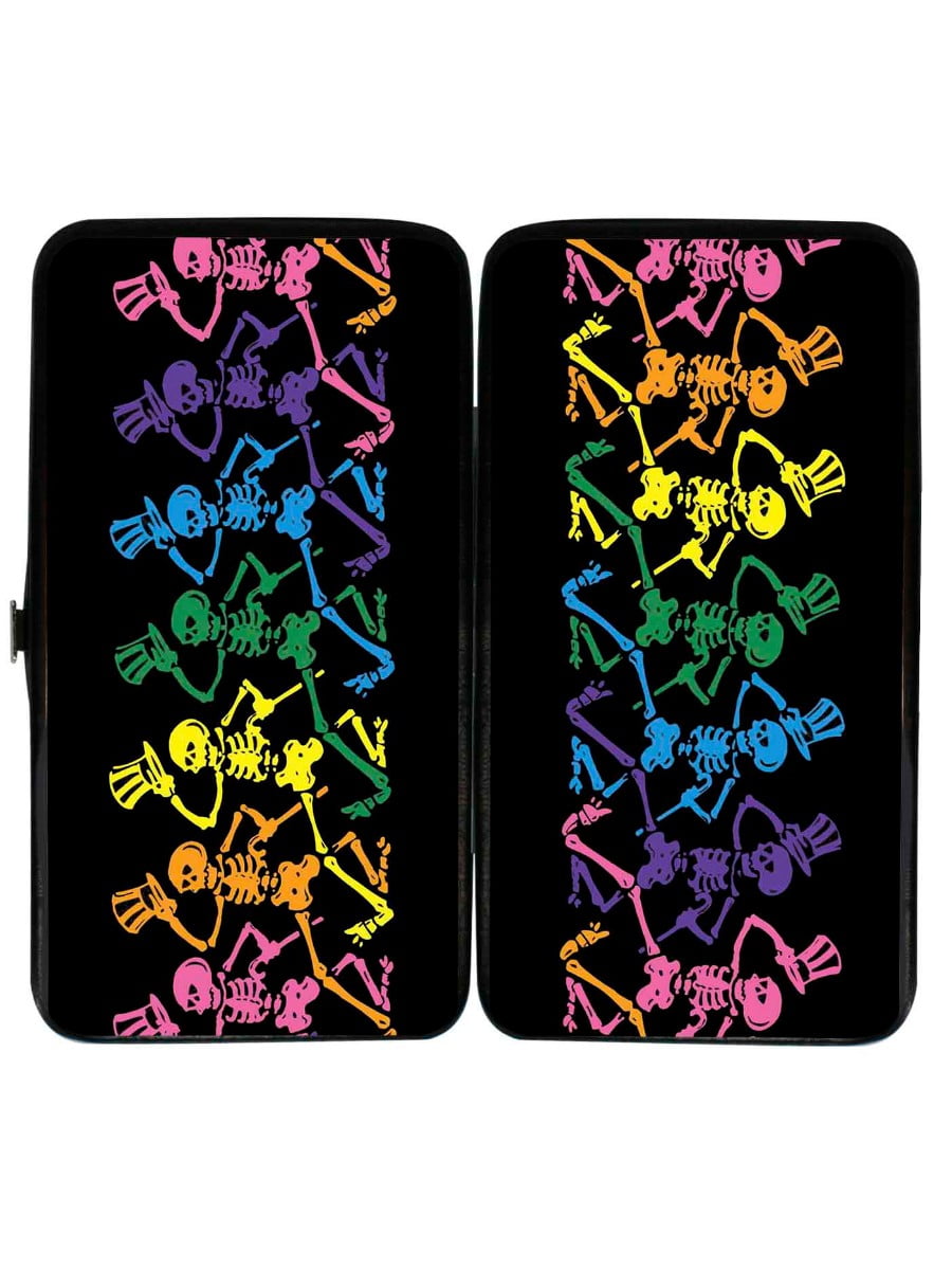 Grateful Dead Wallet, Hinged, Dancing Skeletons Black Multi Color ...