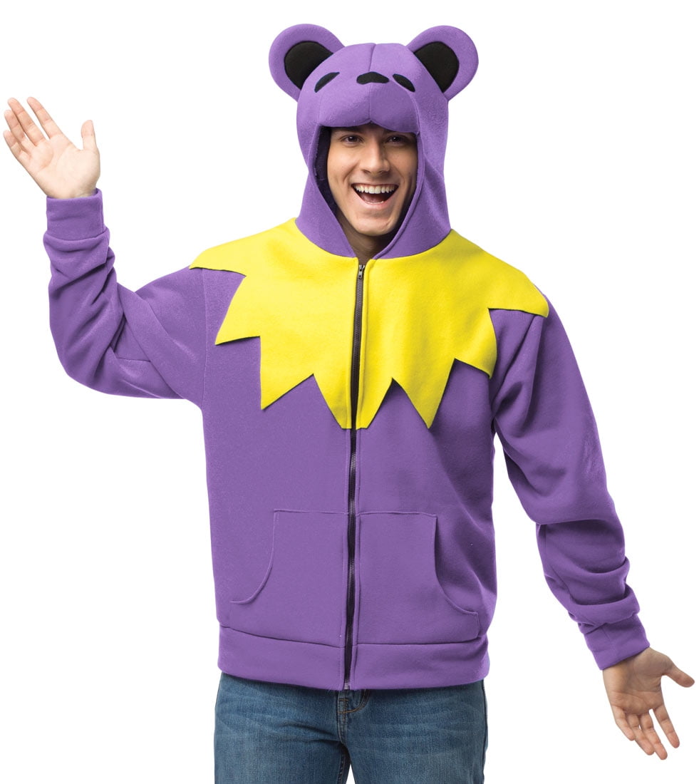 Grateful Dead Purple Bear Hoodie Teen Costume - Walmart.com