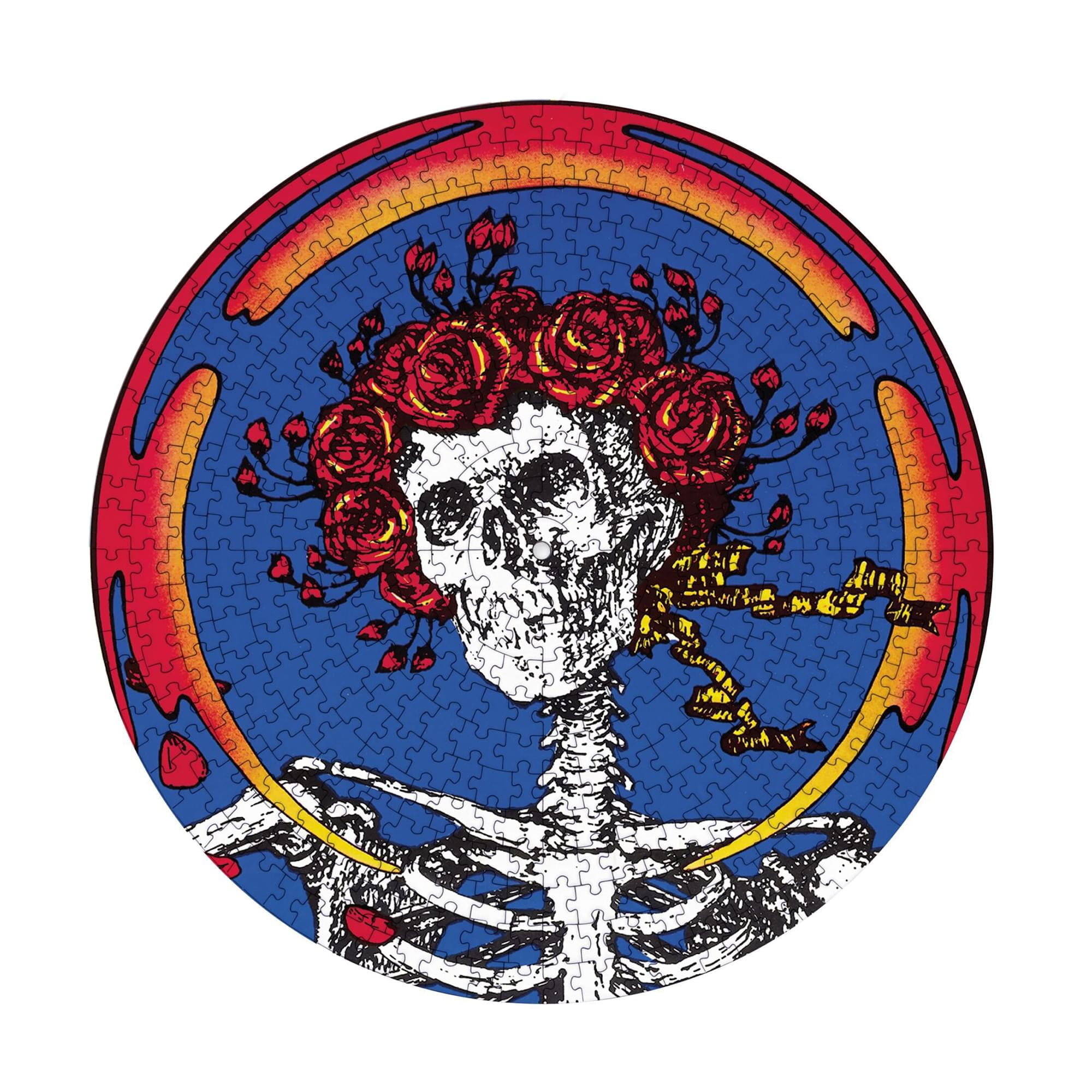 Grateful Dead Skull & Roses 450 Piece Record Disc Jigsaw Puzzle ...