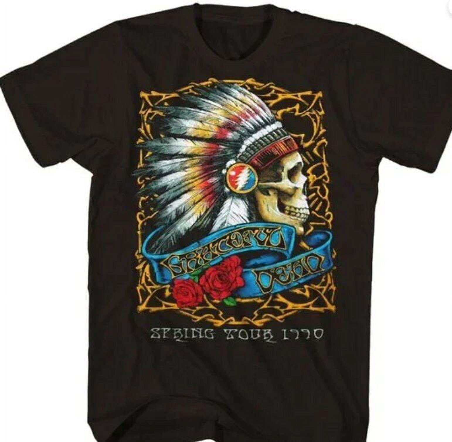 Grateful Dead Spring Tour 1990 Mens T-Shirt Black - Walmart.com