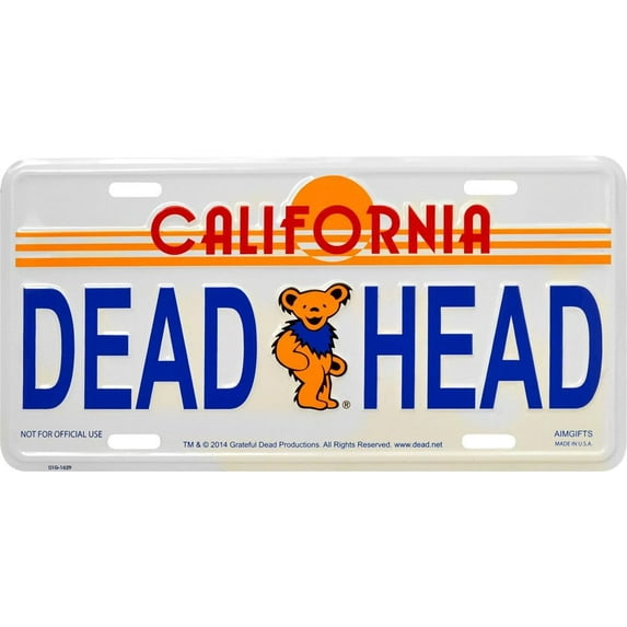 Grateful Dead Steal Your Face License Plate - 6" x 12" - Walmart.com