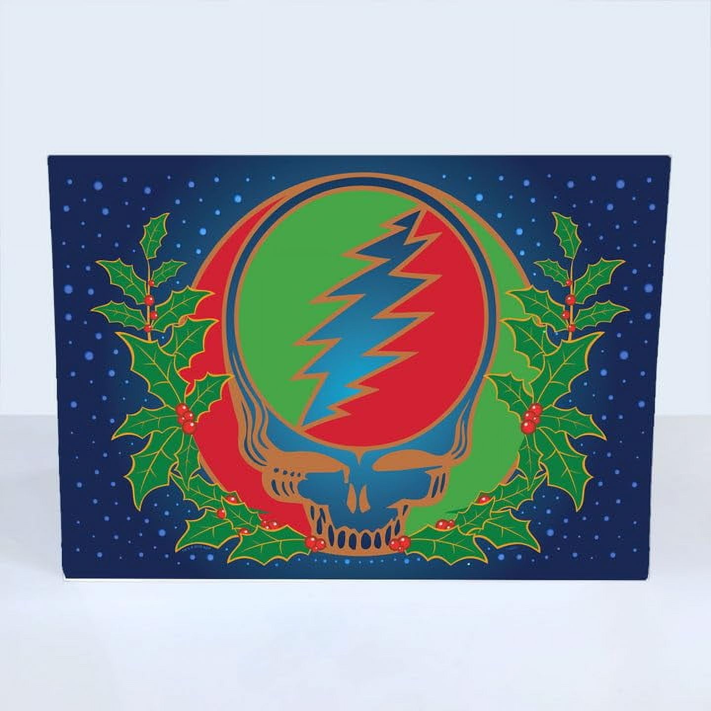 Grateful Dead Steal Your Holly Greeting Card for Holidays - Greeting ...