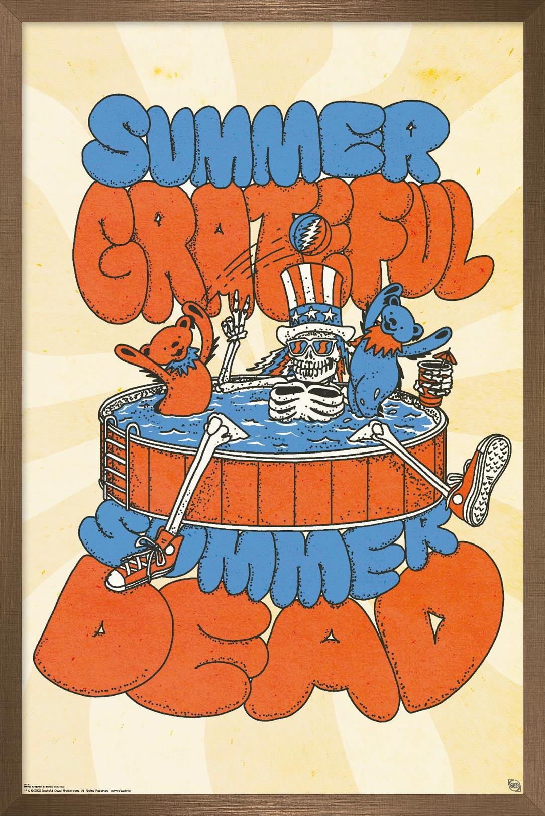Grateful Dead - Summer Wall Poster, 22.375" x 34" Framed - Walmart.com