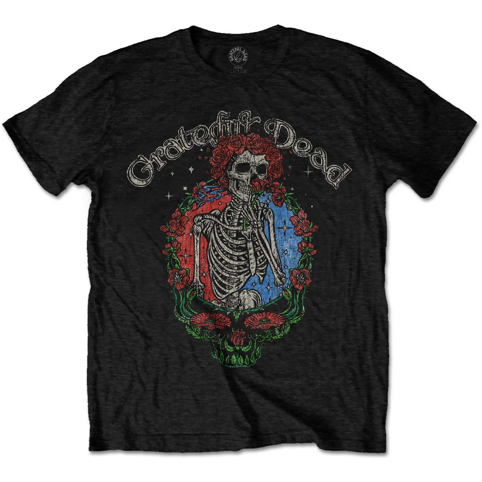 Grateful Dead Unisex T-Shirt Floral Stealie (Medium) - Walmart.com