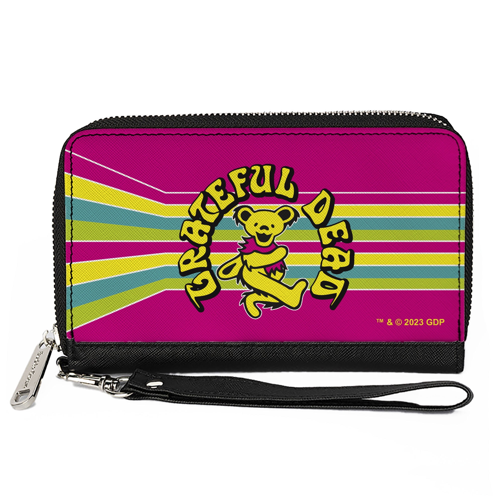 Grateful Dead Wallet, Zip Around, Grateful Dead Dancing Bear Icon ...