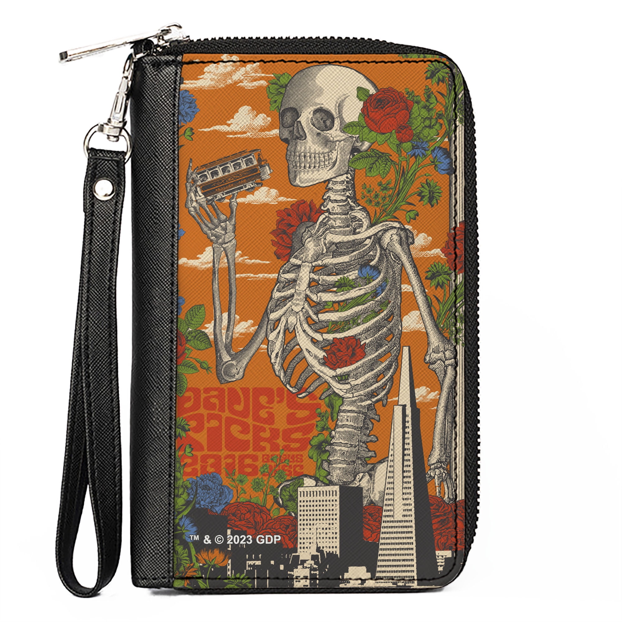 Grateful Dead Wallet, Zip Around, Grateful Dead Daves Picks Skull and ...