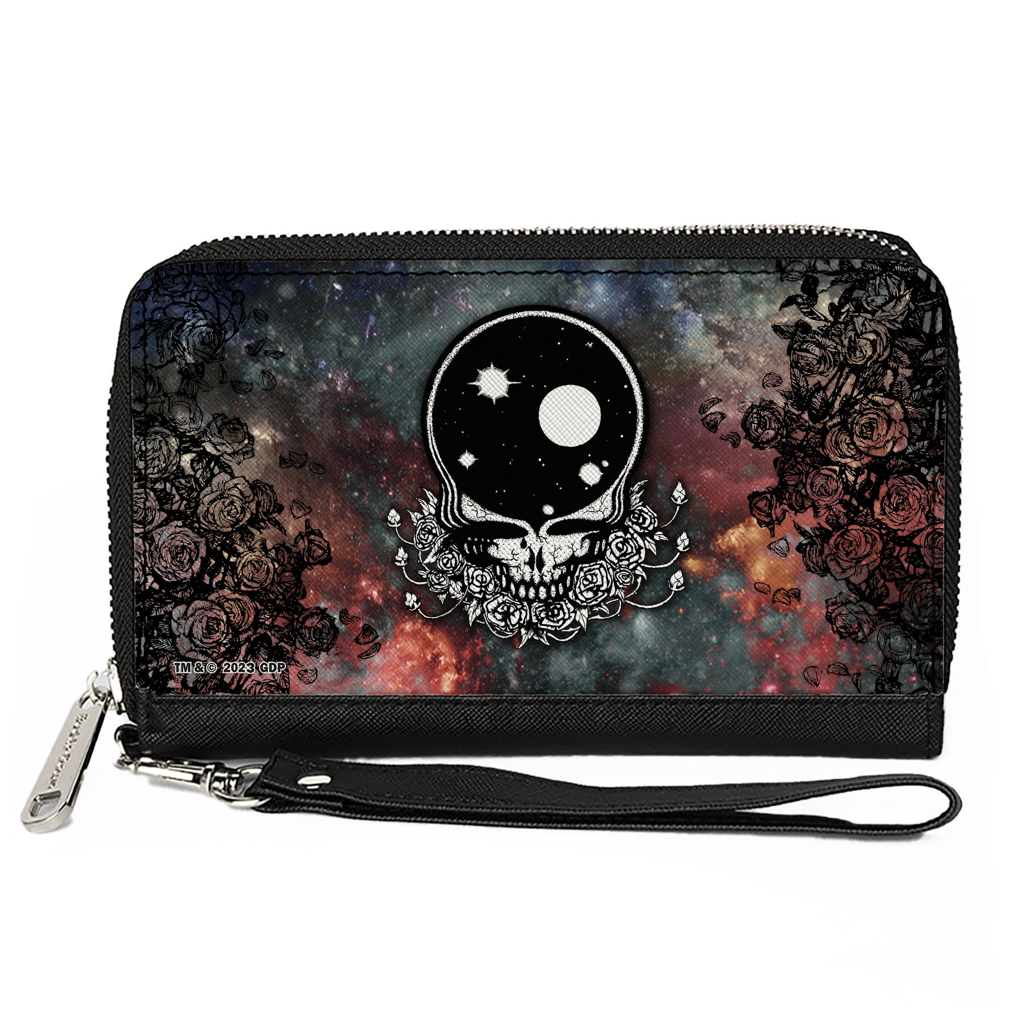 Grateful Dead Wallet, Zip Around, Space Your Face Galaxy, Vegan Leather ...