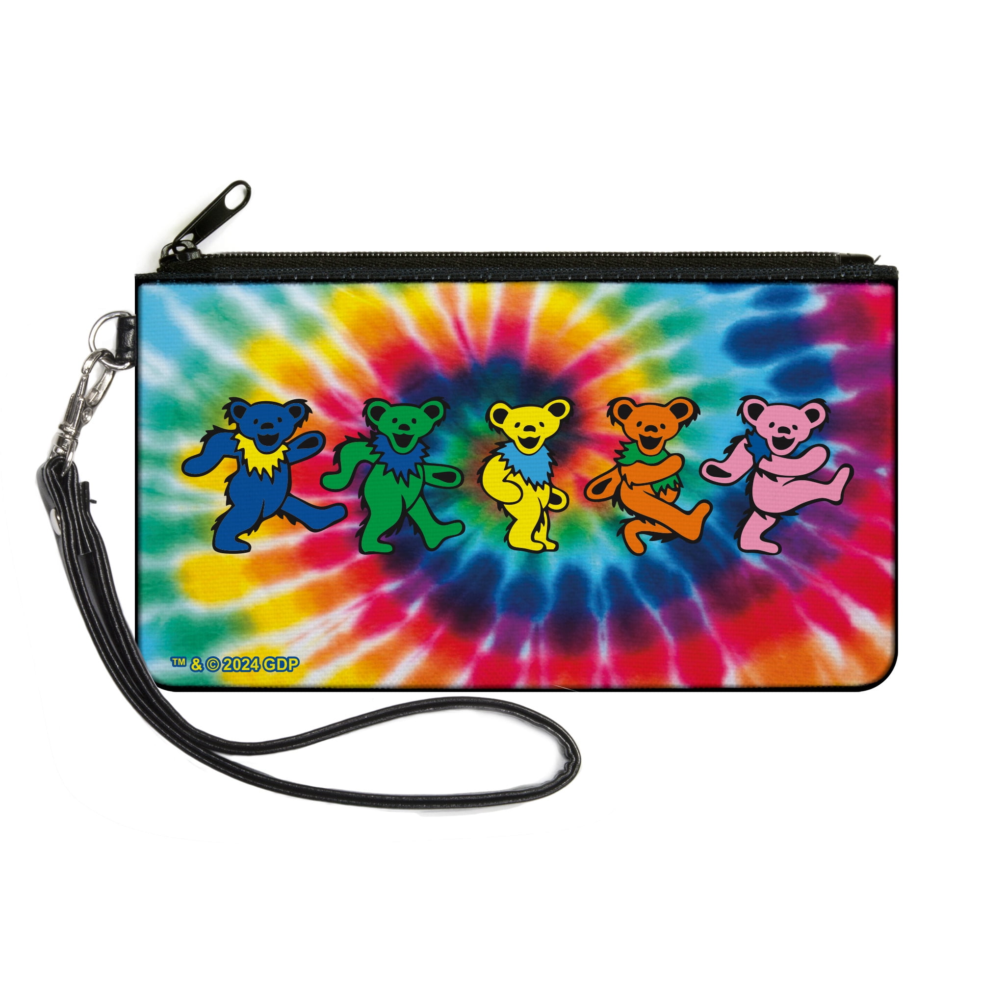 Grateful Dead Wallet, Zip Clutch, Grateful Dead Dancing Bears Swirl ...