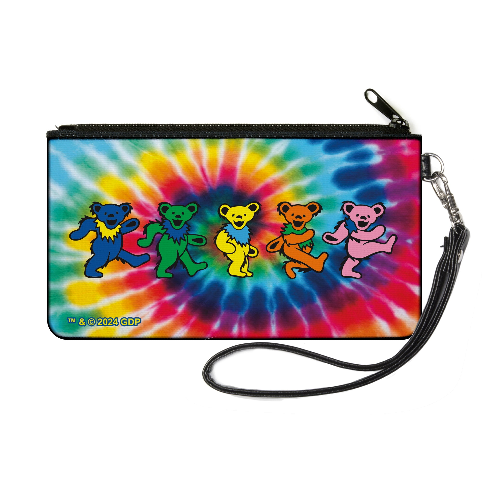 Grateful Dead Wallet, Zip Pouch, Grateful Dead Dancing Bears Swirl ...