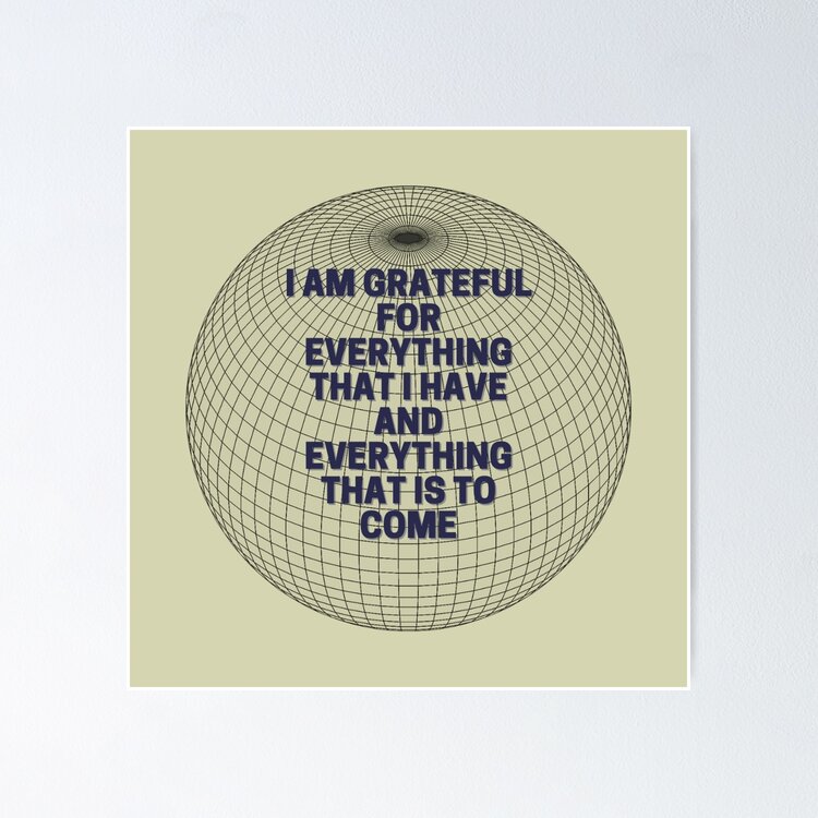 Grateful Poster- Unframed Poster | Wall Art | Perfect For Home Decor ...