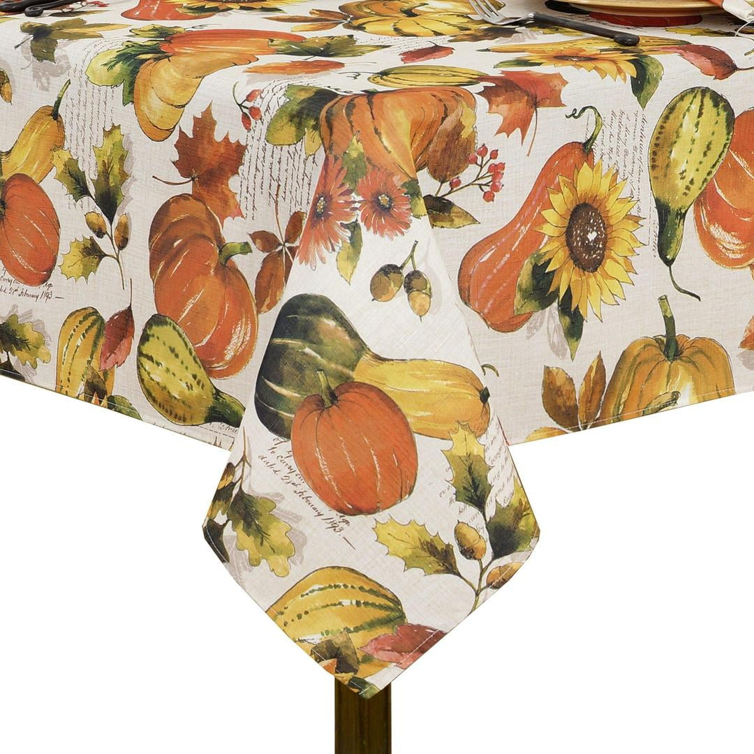 Grateful Season Fall/Harvest Printed Tablecloth - Walmart.com