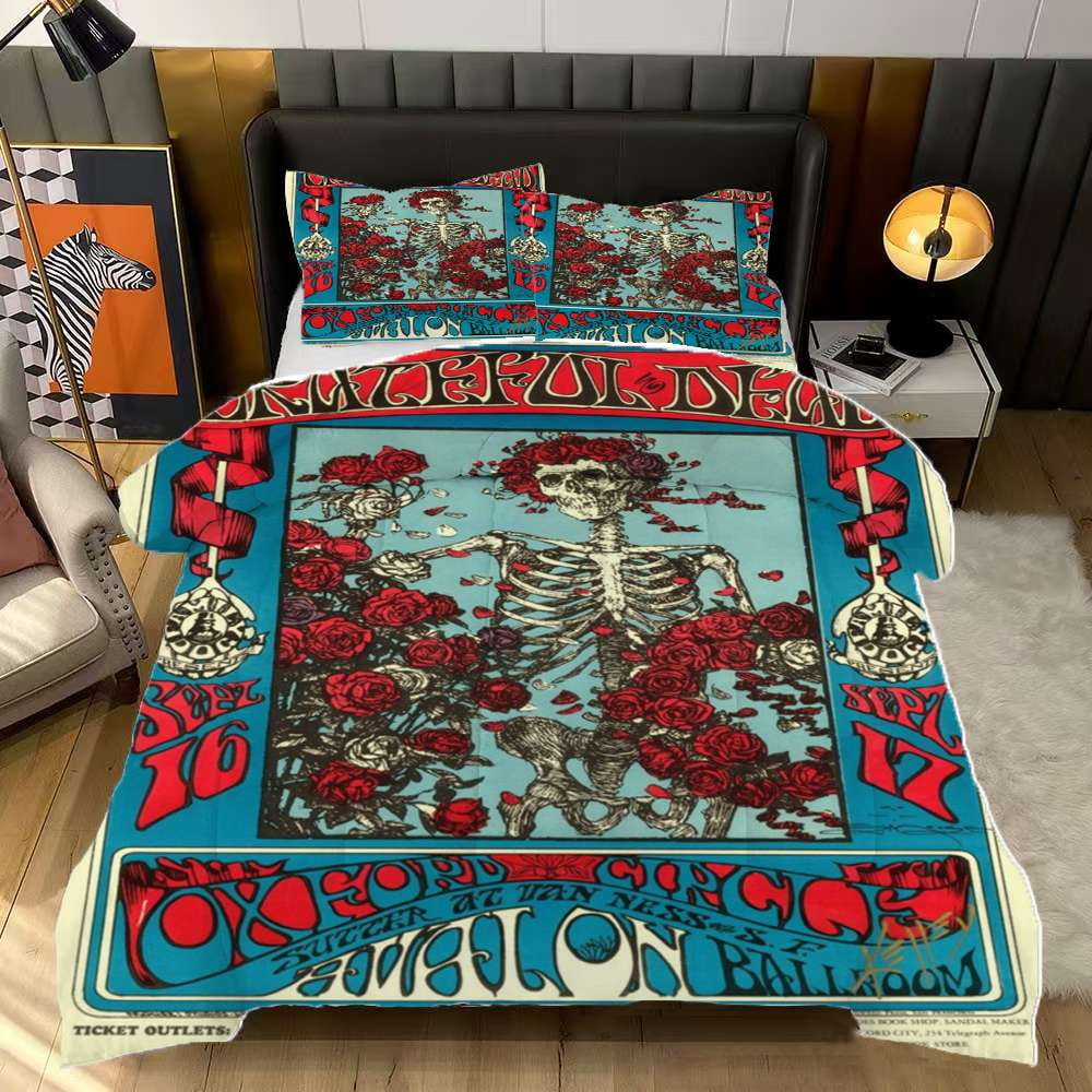 Gratefuldead Comforter Set Twin Size Bedding Set For Travl Bedroom ...