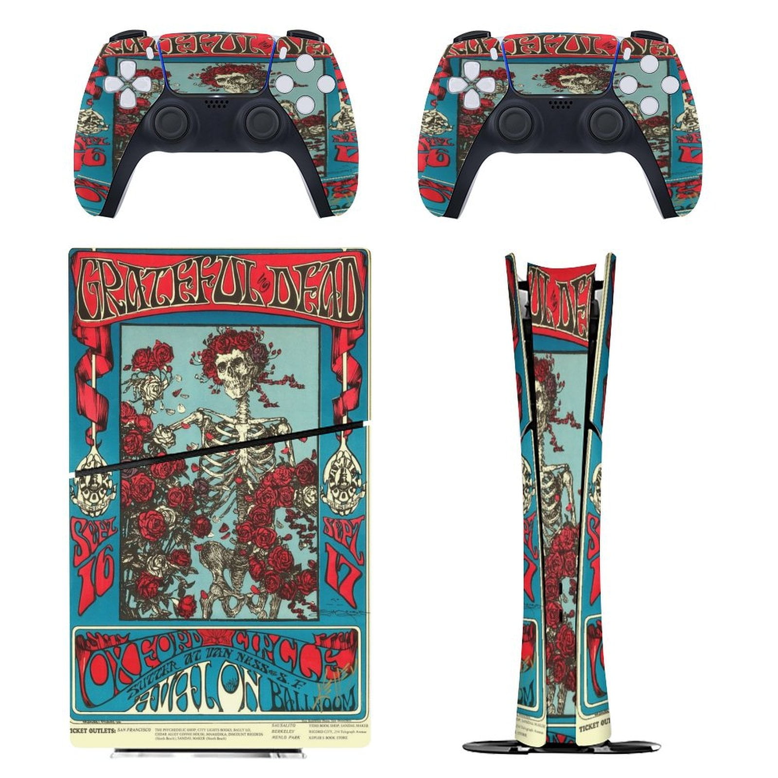 Gratefuldead PS5/PS5 Pro/PS5 Slim Digital Disc Skin Sticker For Console ...