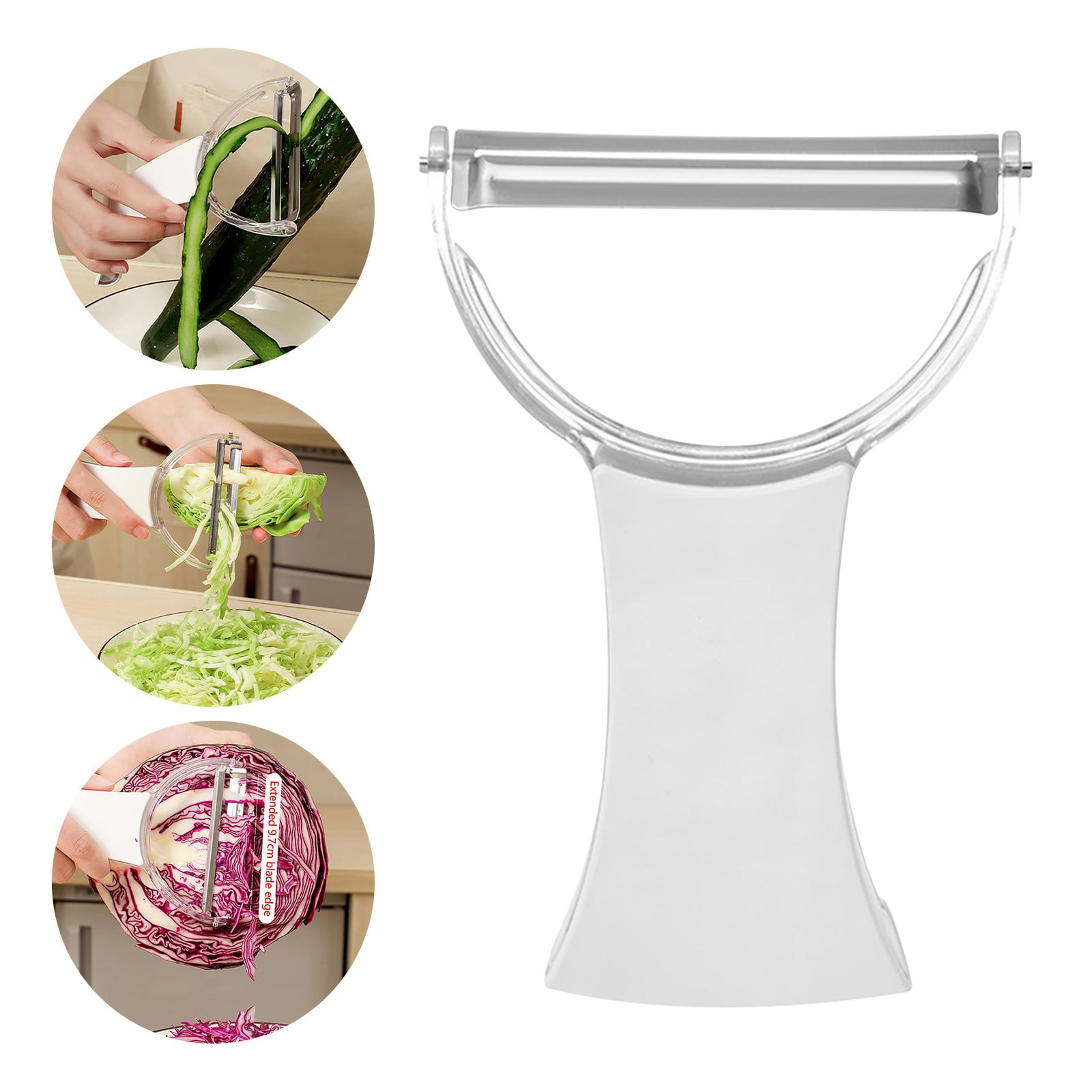 Grater Cucumber Peeler, Stainless Steel Vegetable Slicer, Sharp Edge ...