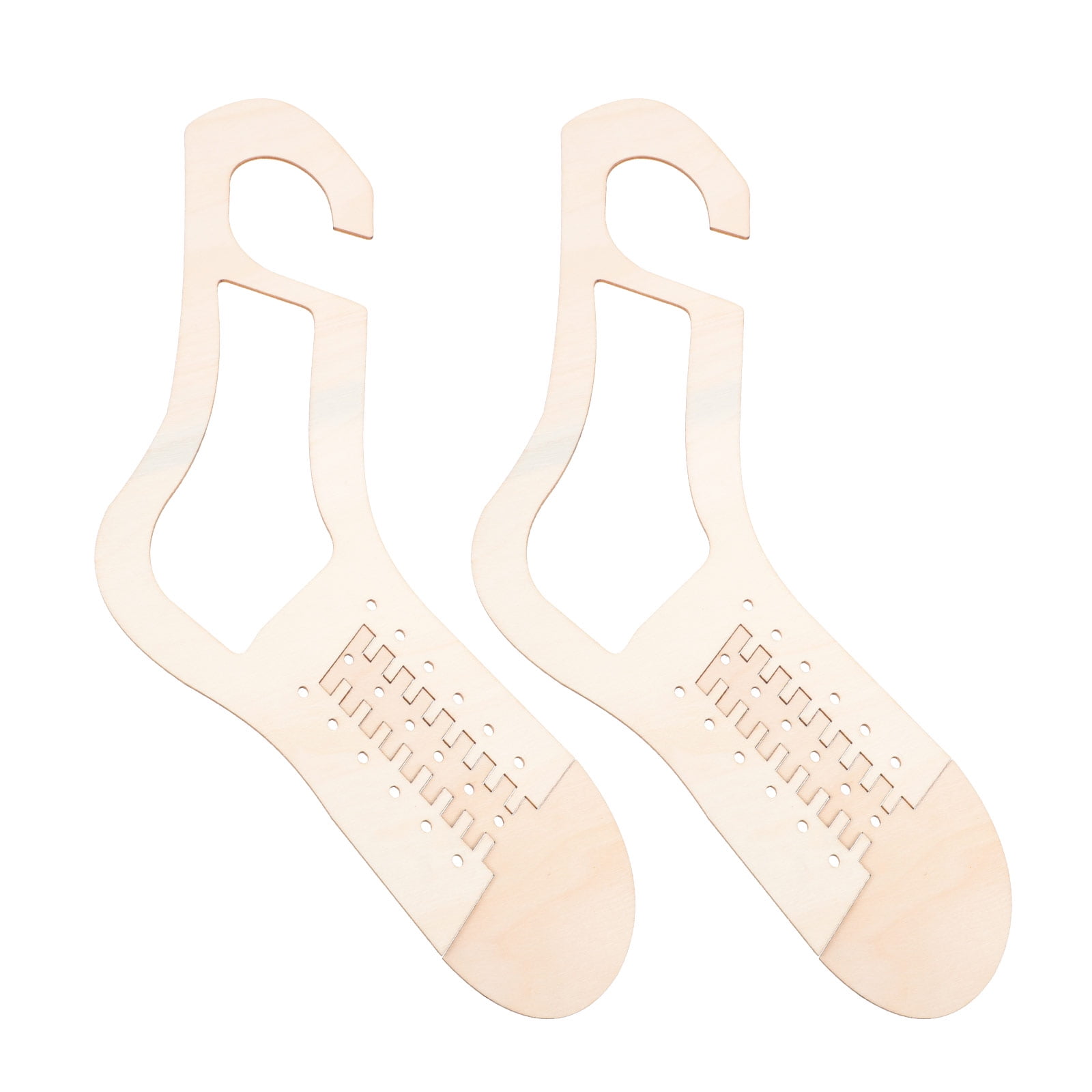 Gratier 1 Pair Natural Wood Sock Blocker DIY Christmas Sock Gifts ...