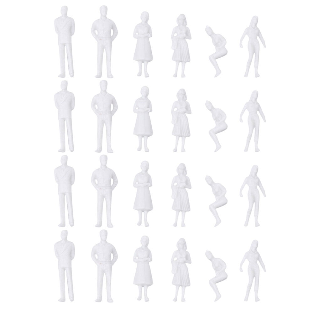 Gratier 50pcs The Uncolored Model Sand Table Model Miniature People ...