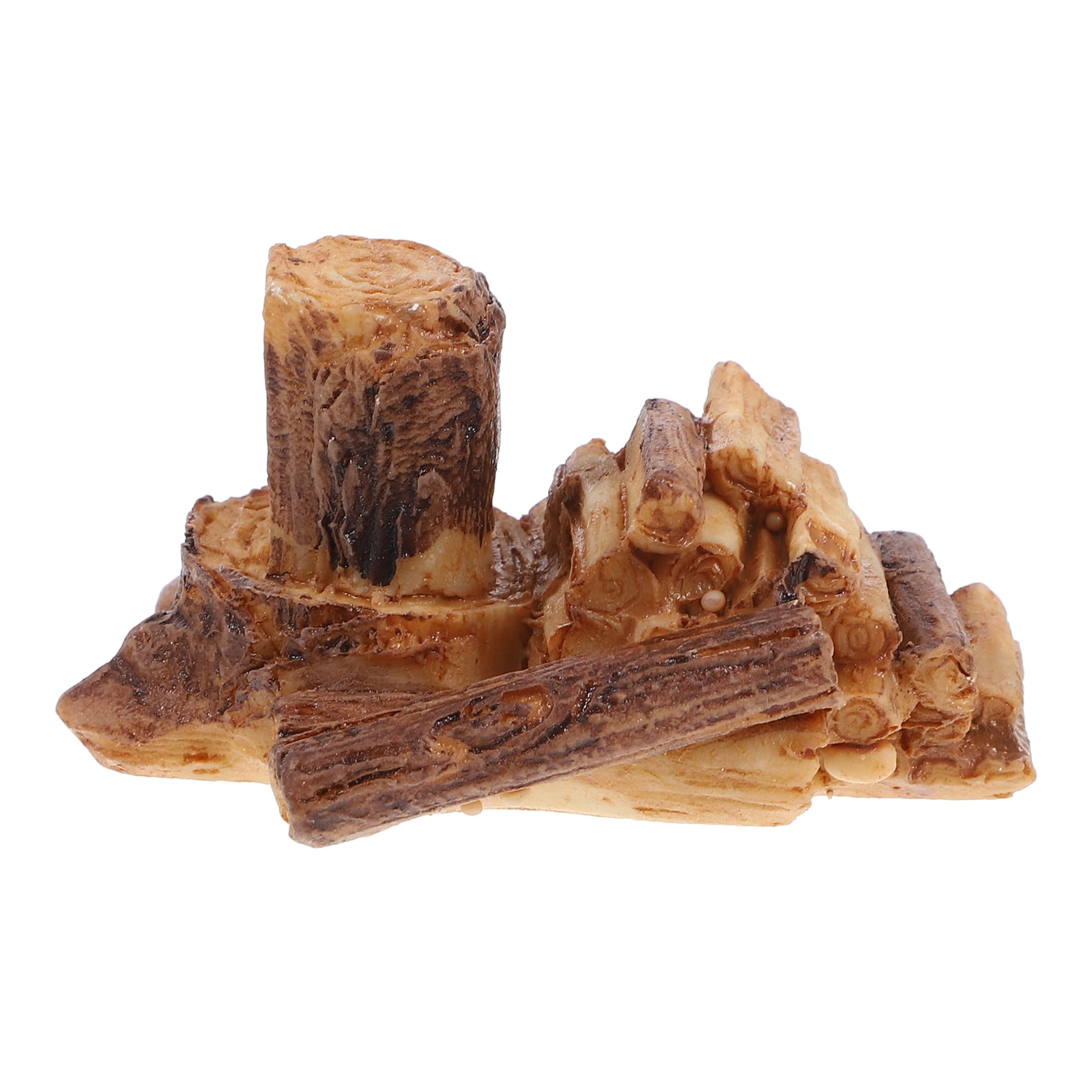 Gratier Dollhouse Miniature Resin Fireplace Logs Mini Firewood Pile ...